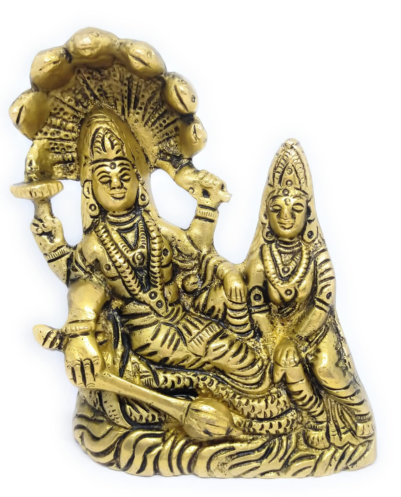 Buy Ayurved Astadhatu Made Shri Lakshmi Narayan Idol on Anant Nag/Anant ...