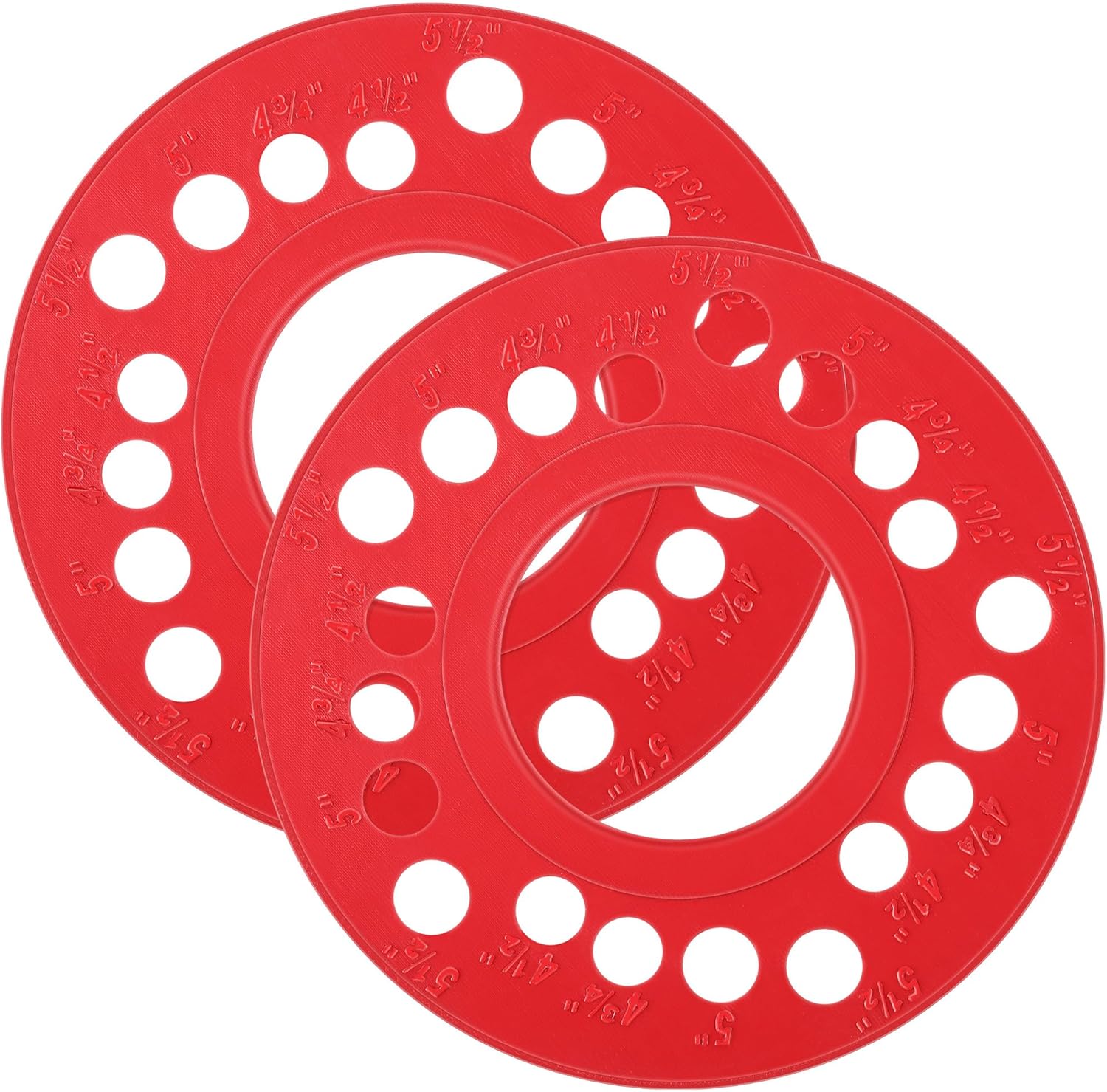 Amazon.com: Feekoon 2 PCS Wheel Bolt Pattern Measuring Tool, 5 Lug Bolt ...