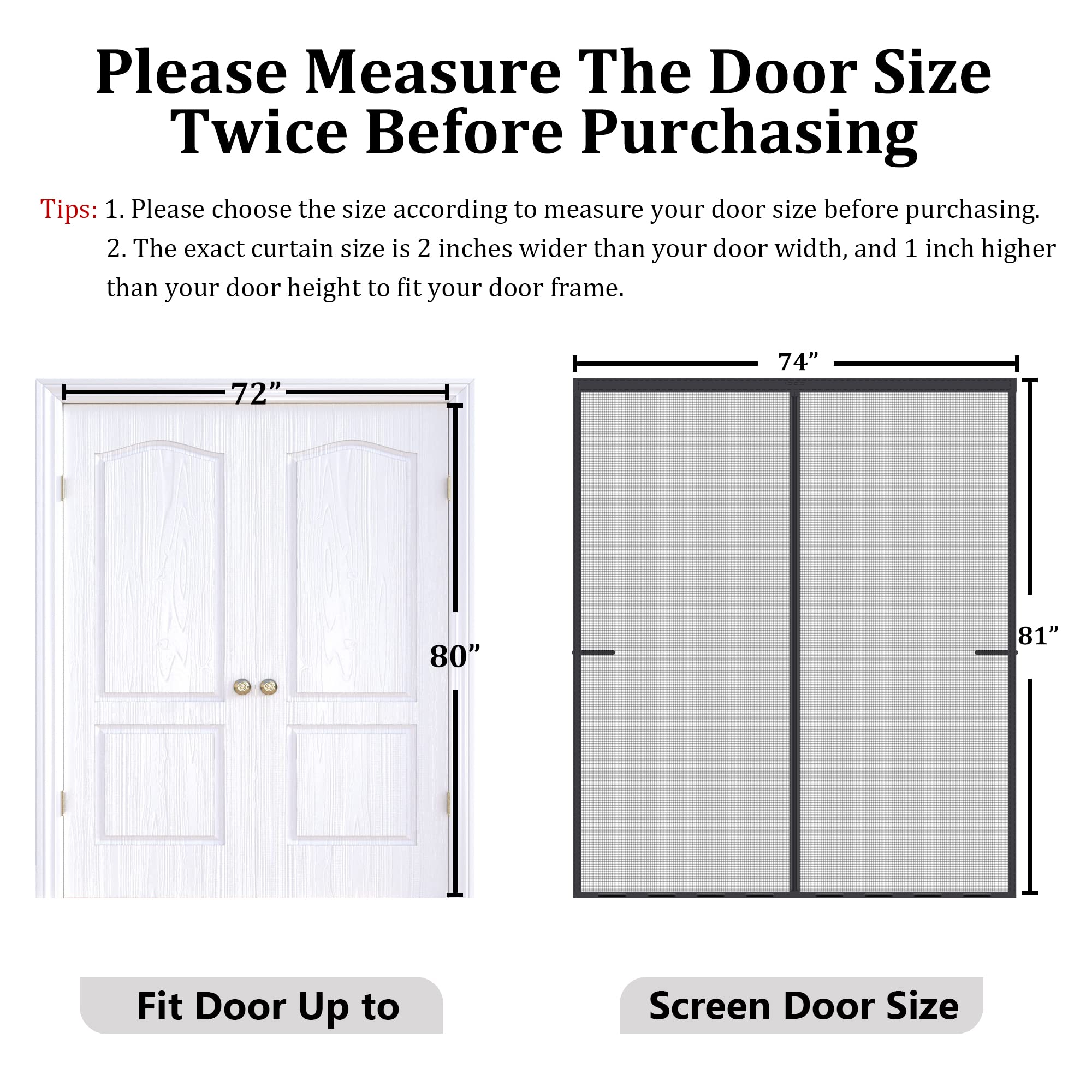 Snapklik.com : Magnetic Screen Door Upgraded-Model Full Strip Magnets ...