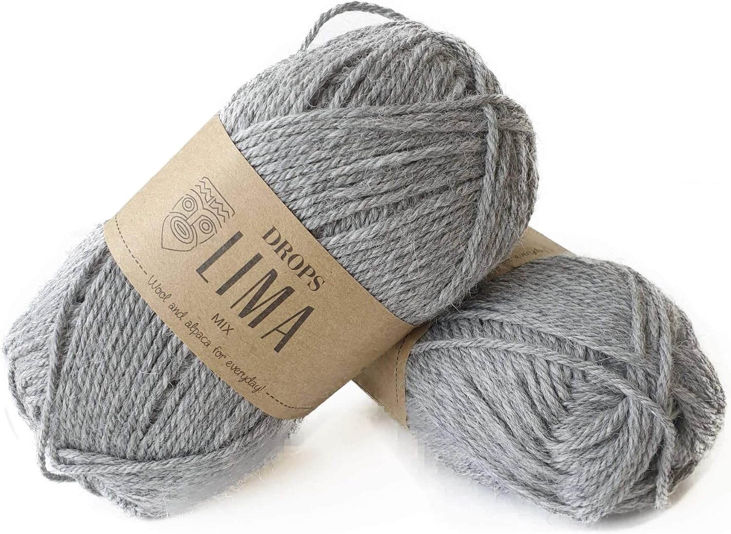 Amazon.com: 65% Wool and 35% Alpaca Yarn for Knitting and Crocheting, 3 ...