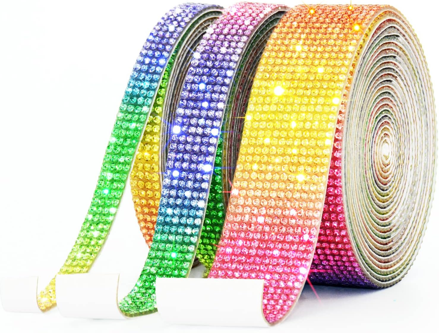 Amazon.com: Self Adhesive Crystal Ribbon, Rhinestone Diamond Bling ...