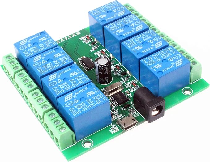 Amazon.com: NOYITO 8-Channel Micro USB Relay Module USB Smart Control ...