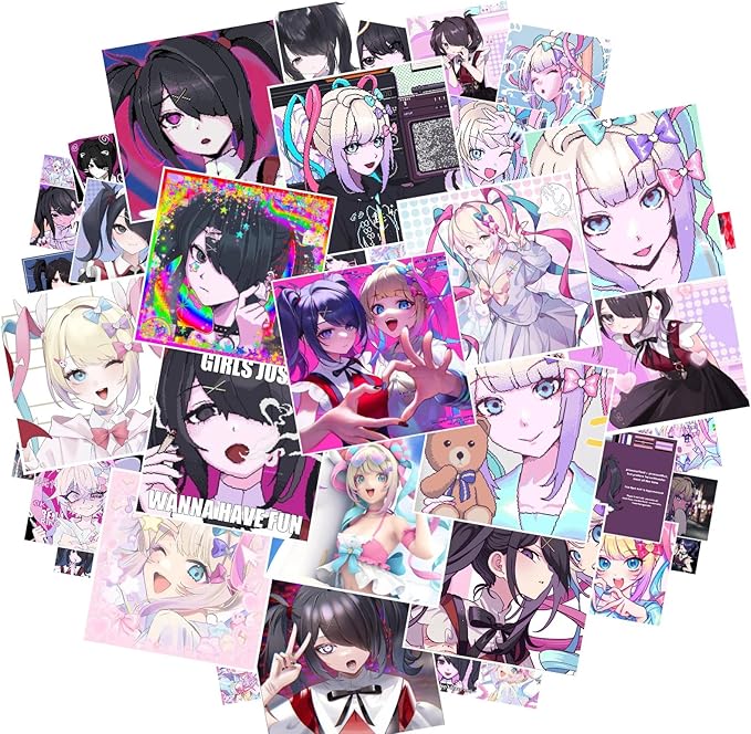 Amazon.com: 50PCS Needy Girl Overdose Game AME-chan KAngel Stickers ...