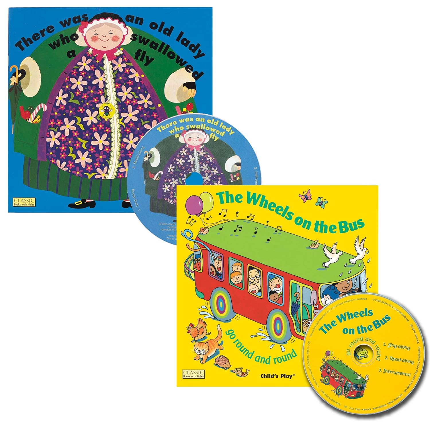 There Was an Old Lady Who Swallowed a Fly/The Wheels on the Bus (Two ...