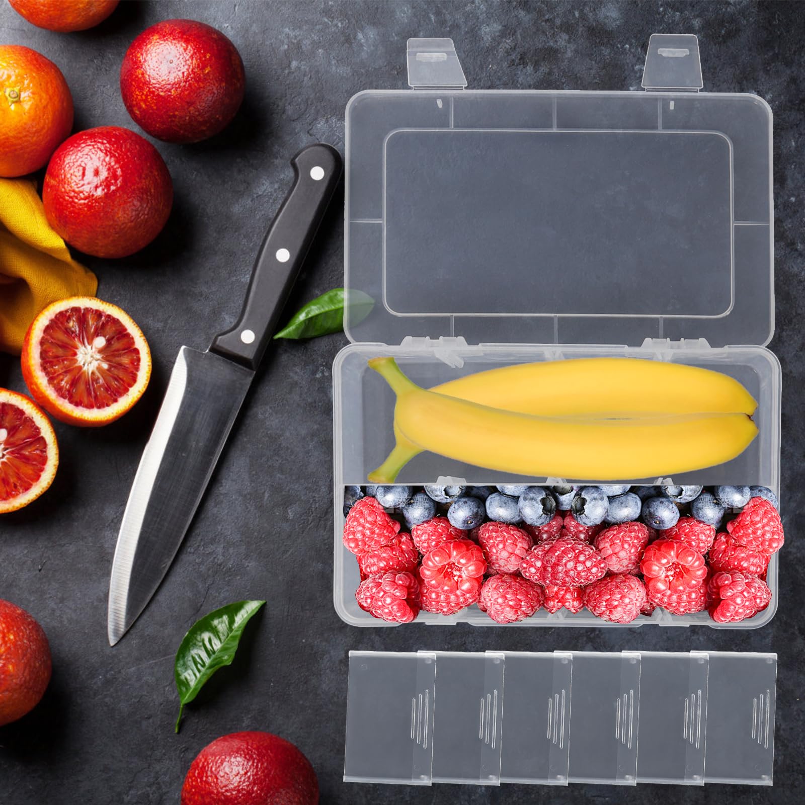 Snapklik.com : Tamnjvrr 3 Pcs Snack Box Container Snack Box 8 ...