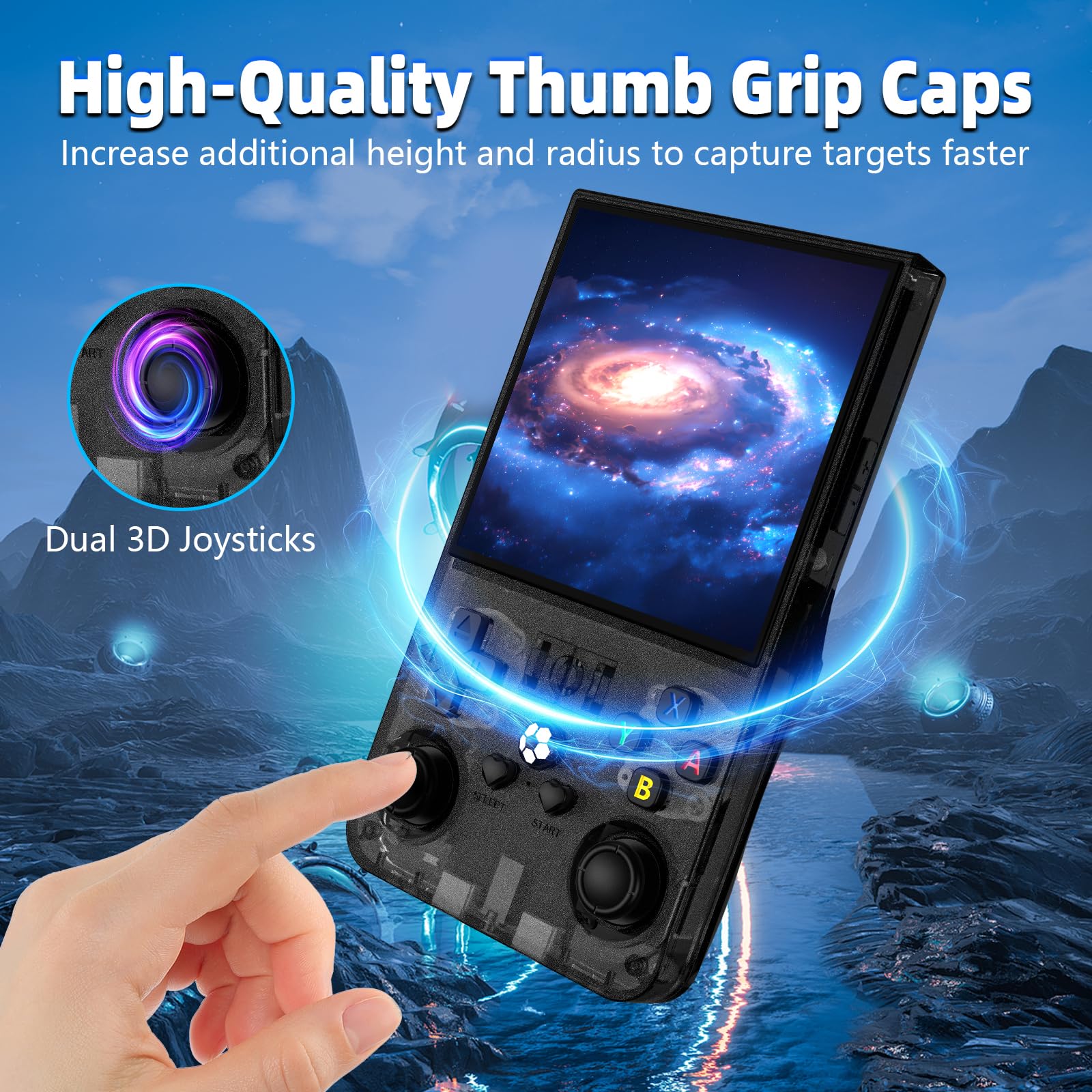 Snapklik.com : R36MAX Retro Handheld Game Console, 4.0 Inch IPS HD ...