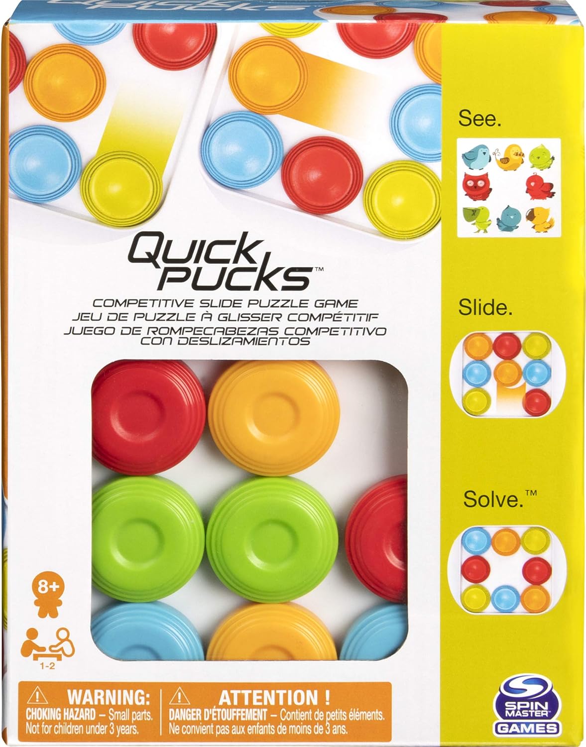 Amazon.com: Quick Pucks, Pattern Matching On-The-Go Puzzle Game, for ...