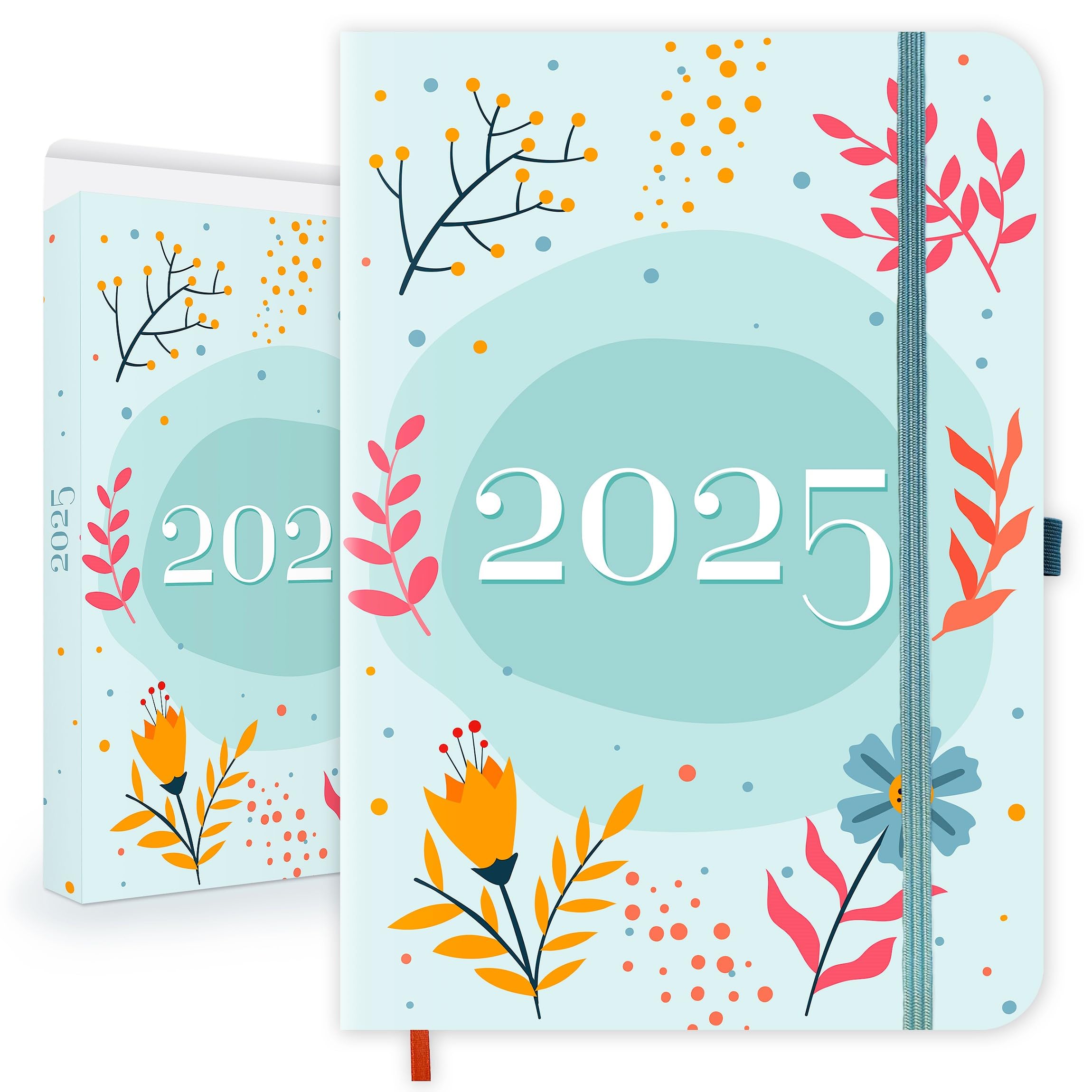 Giftinghouse 2025 Diary A5 Week to View – Glossy Front Round Corners ...