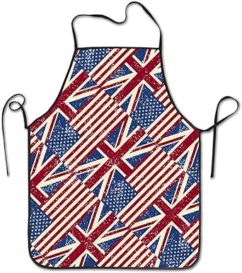 Amazon.com: INTFULIHU American British Flag Apron Friendship Apron Men ...