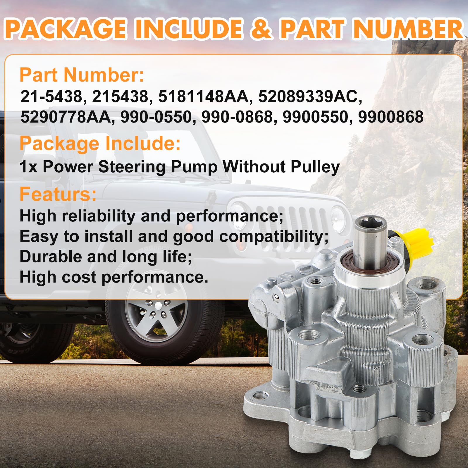 Jeep Commander Power Steering A-Premium Power Steering Pump ...