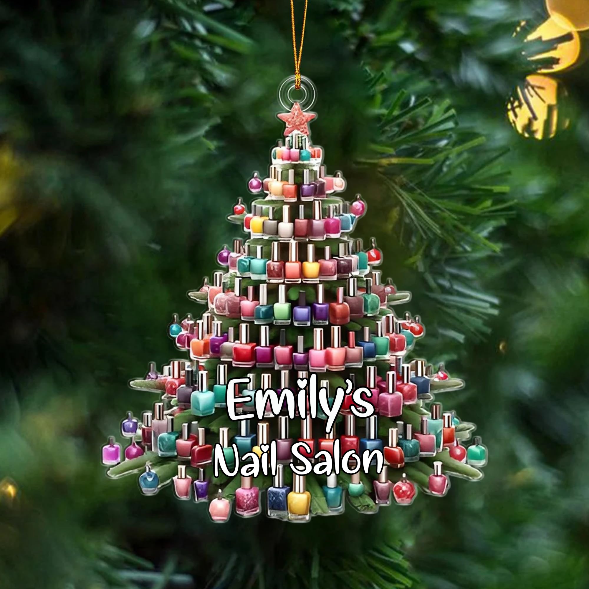 Amazon.com: NAZENTI Nail Artist Christmas Ornament, Custom Nail ...