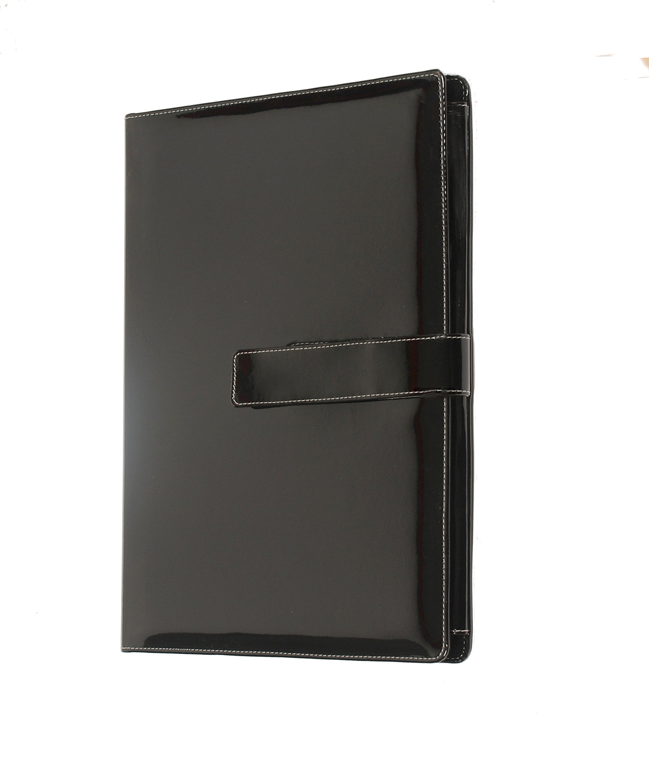 Sukeshcraft Black Patent Pu Dak File Folder : Amazon.in