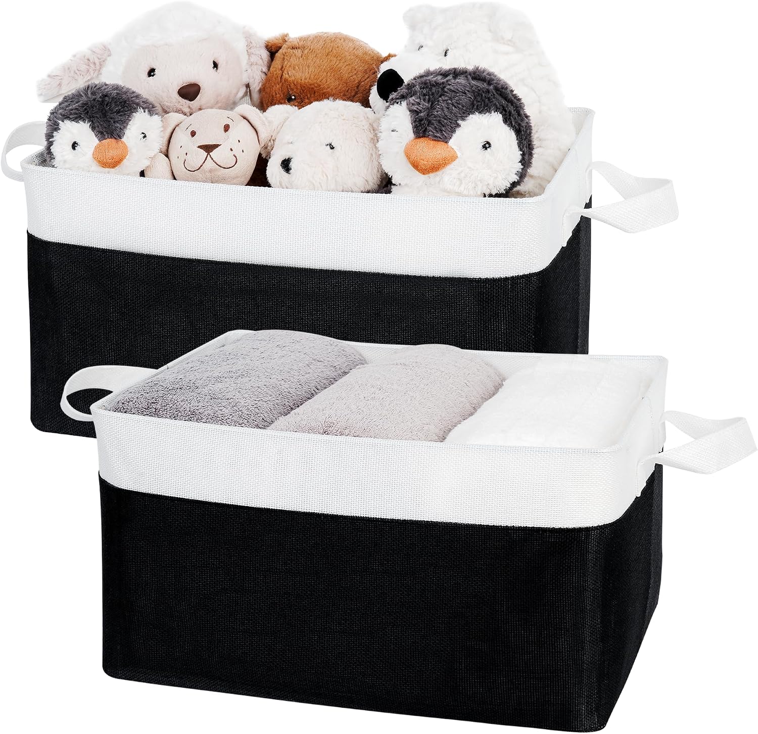 Extra Large Storage Bins with Metal Frame - Set of 4 Philippines | Ubuy