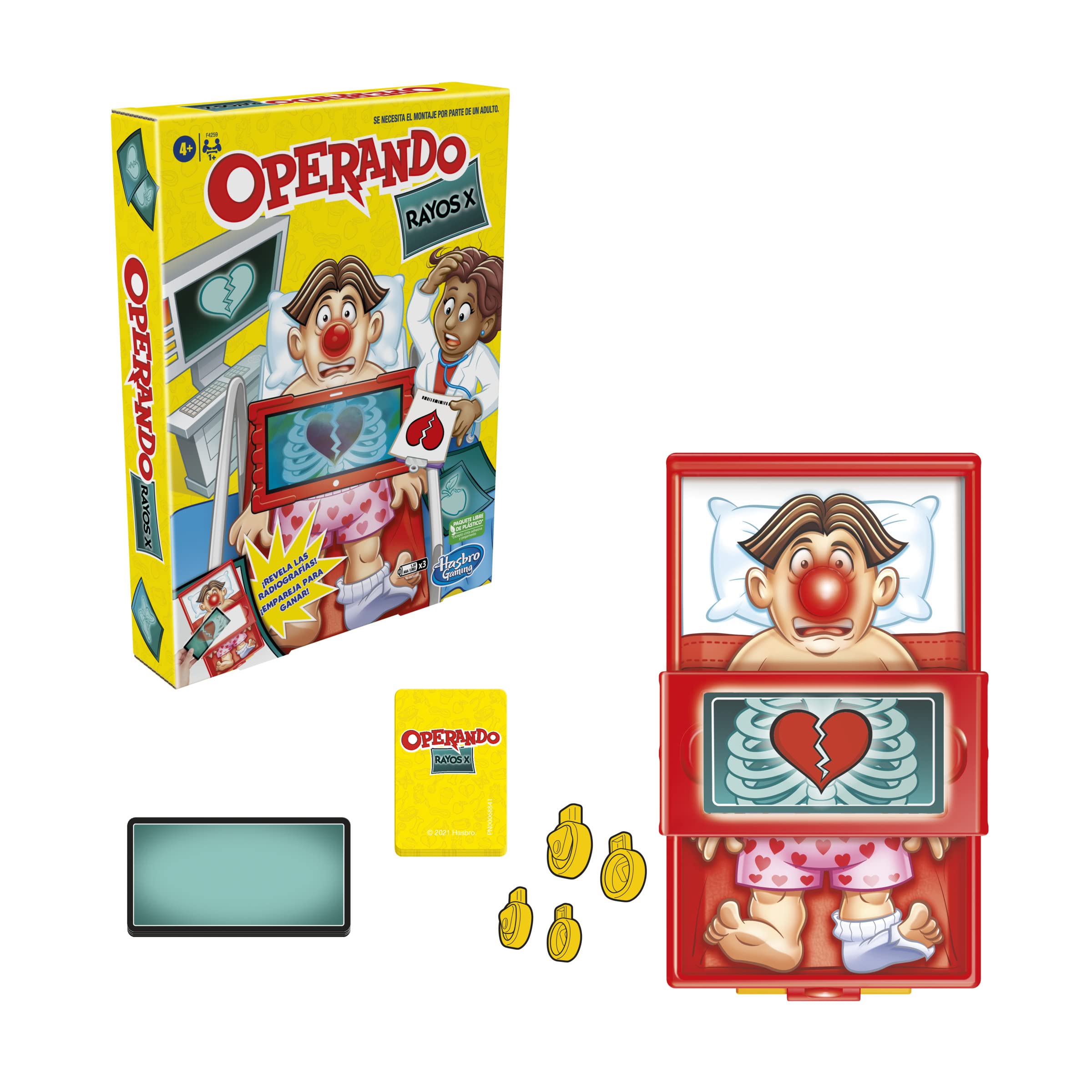 Hasbro Gaming Operation X-Ray Match Up - Juego de Mesa para 2 o más Jugadores - Juego de ...