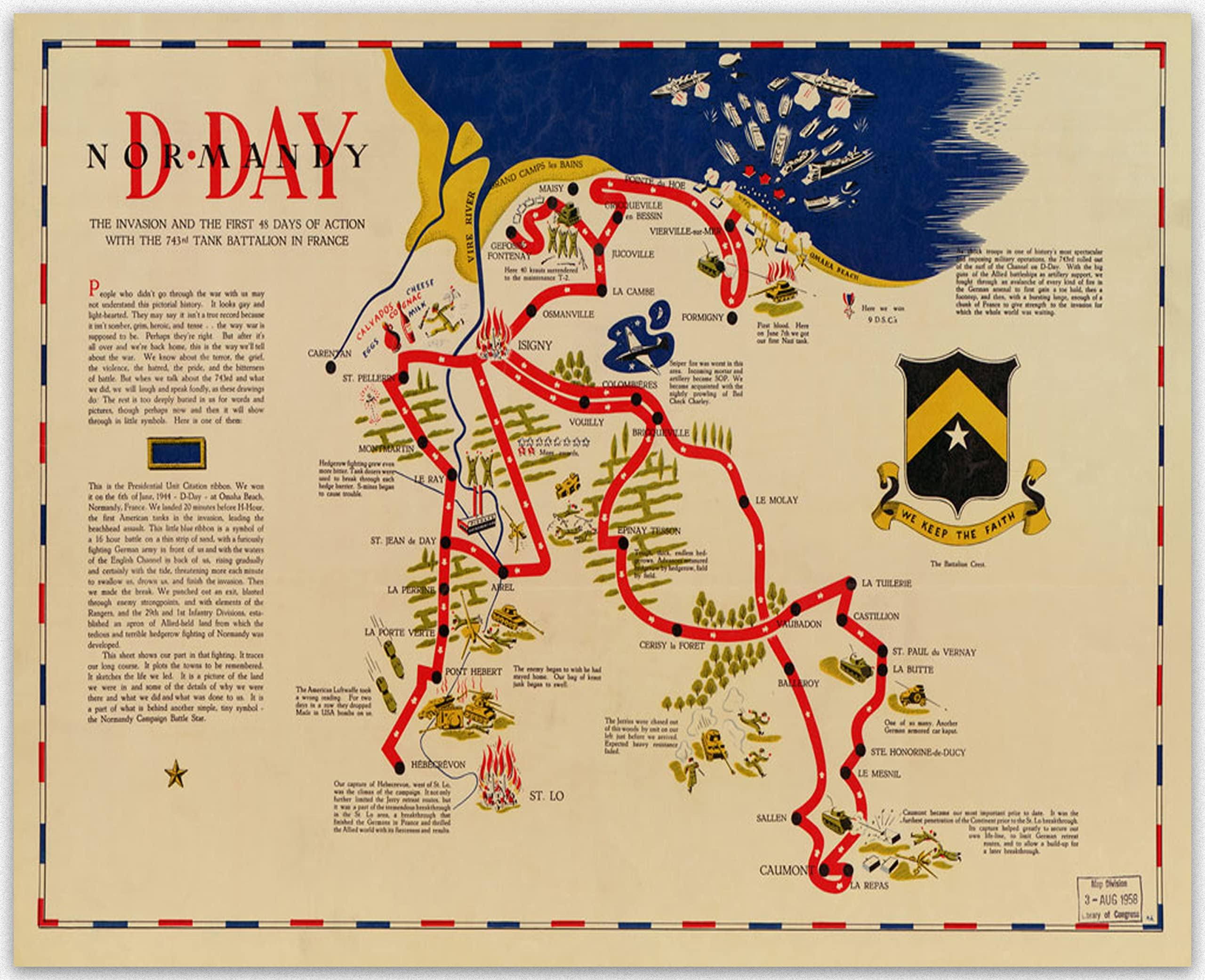 Amazon.com: Historic Map - Dated Events Map of World War II Victory ...