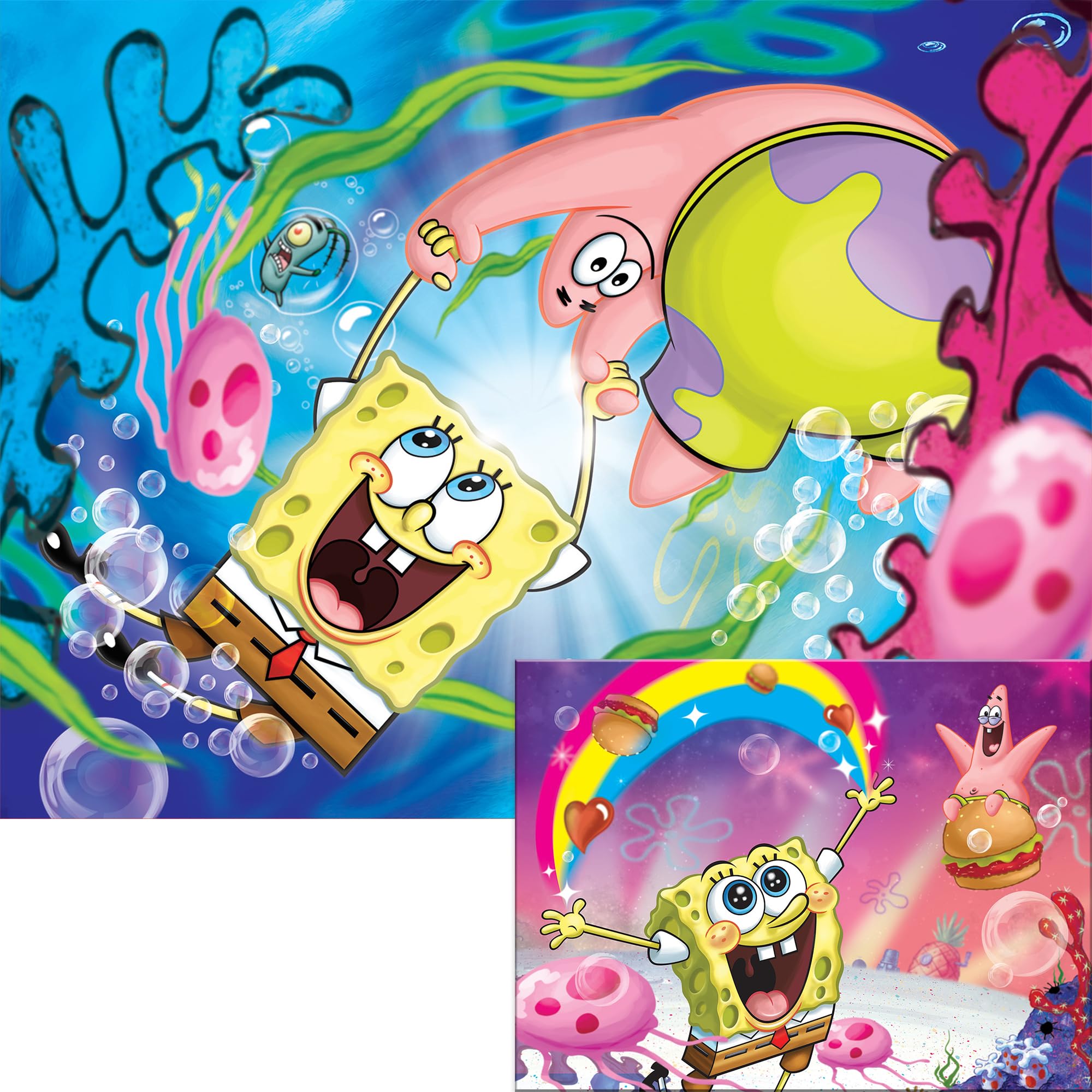 Amazon.com: Prime 3D | Nickelodeon | 3D/2D Double-Sided Spongebob ...