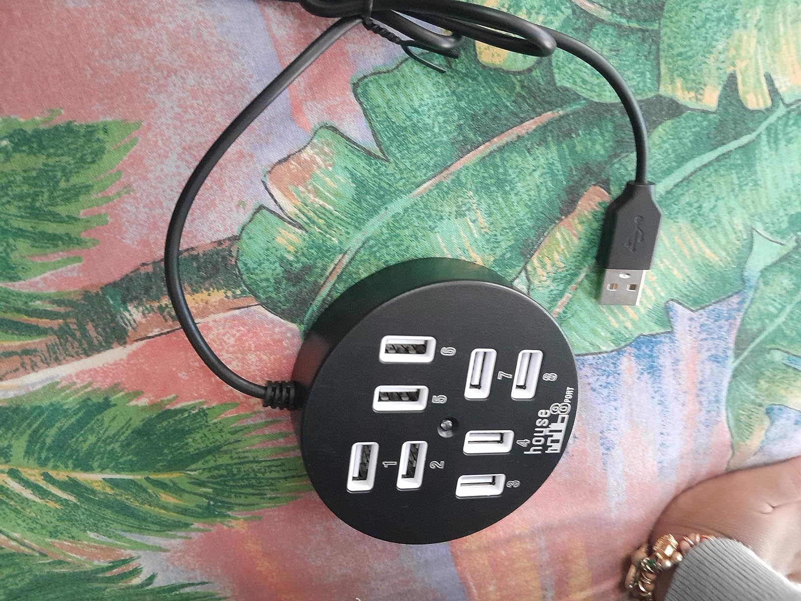 E-ROYAL SHOP Hi-Speed 8 Port USB Hub Adapter for Charging + High Speed ...