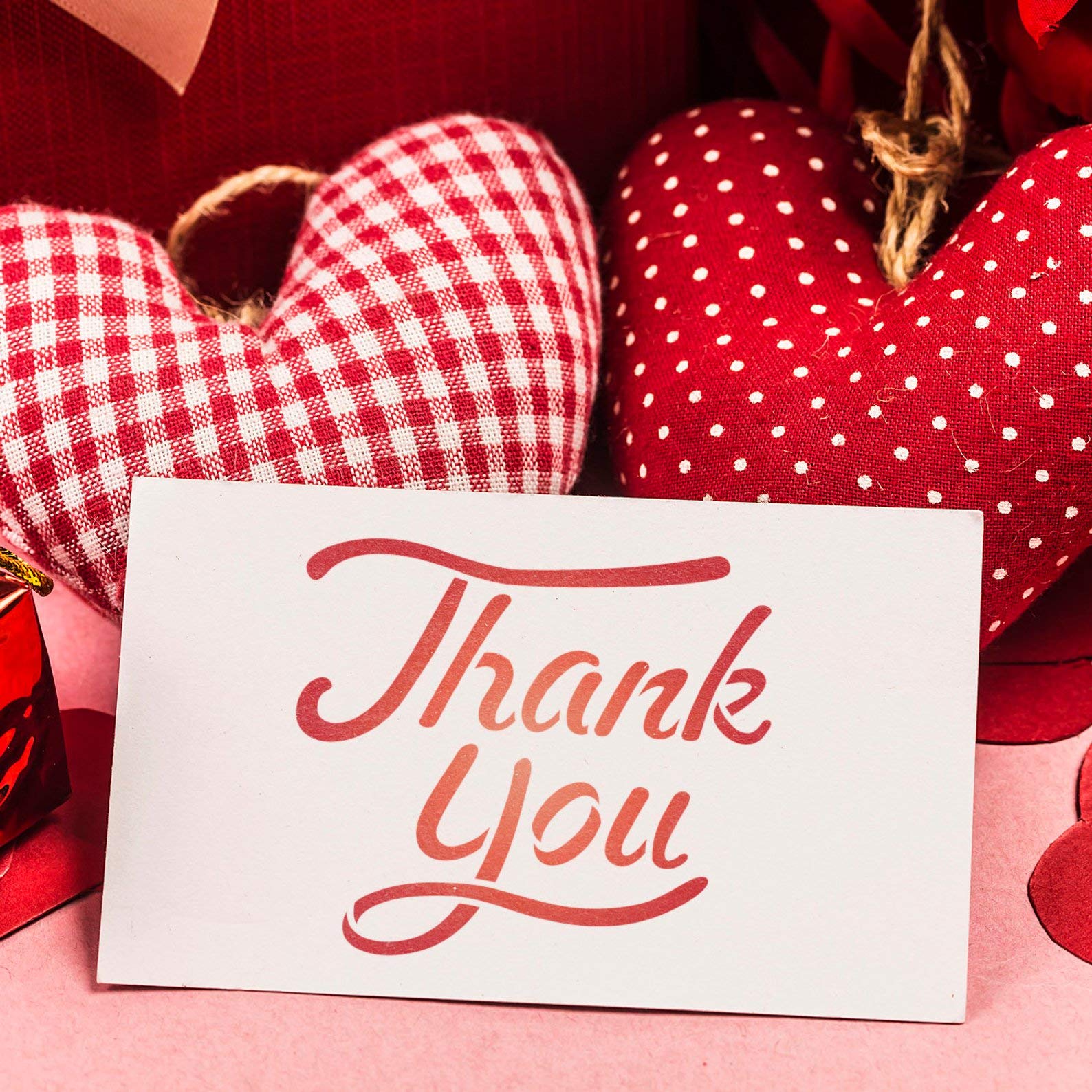 CraftStar Thank You Stencil – Caligraphy Style Thank You – Craft/Cake ...