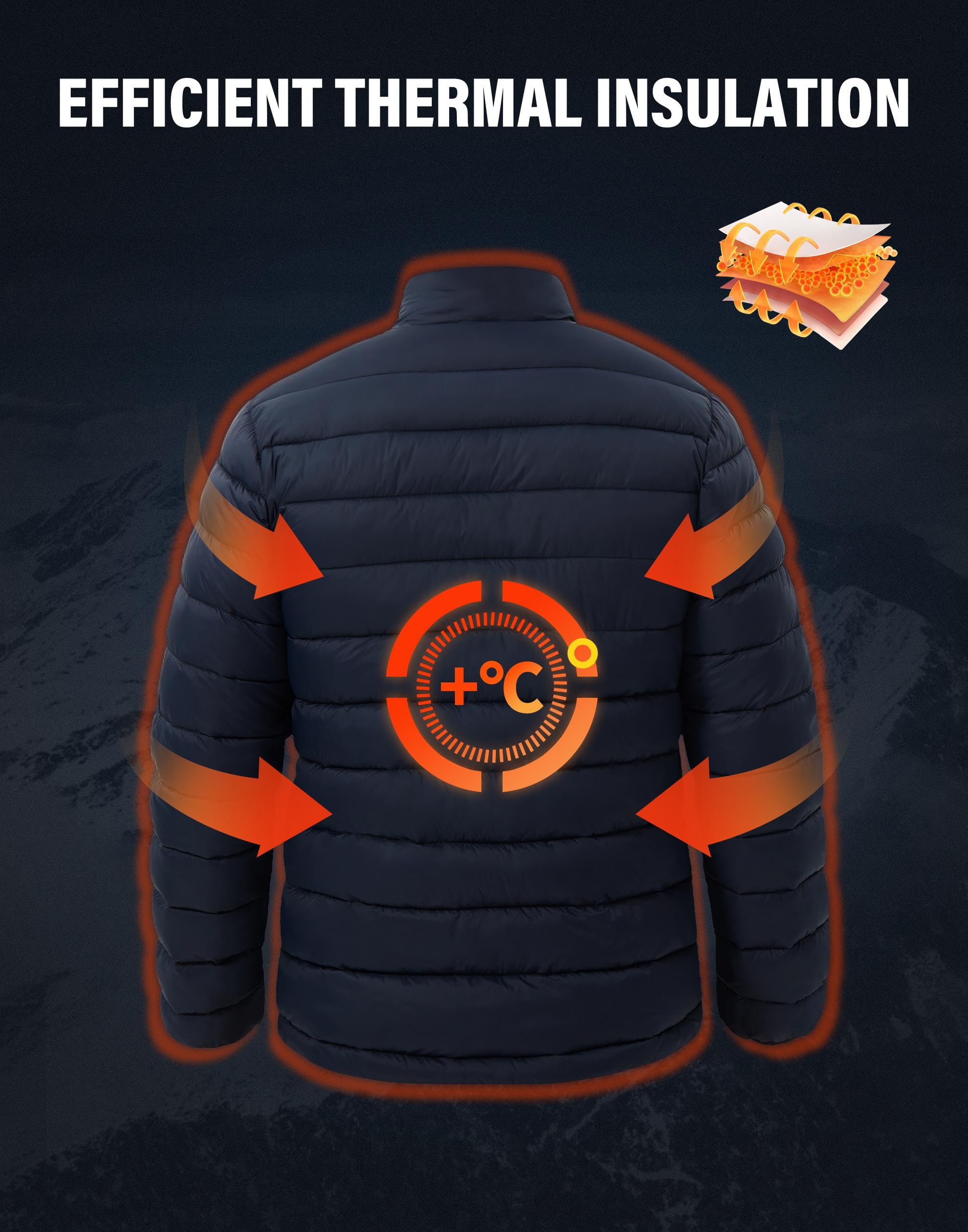 Snapklik.com : Pioneer Camp Mens Lightweight Packable Puffer Jacket ...
