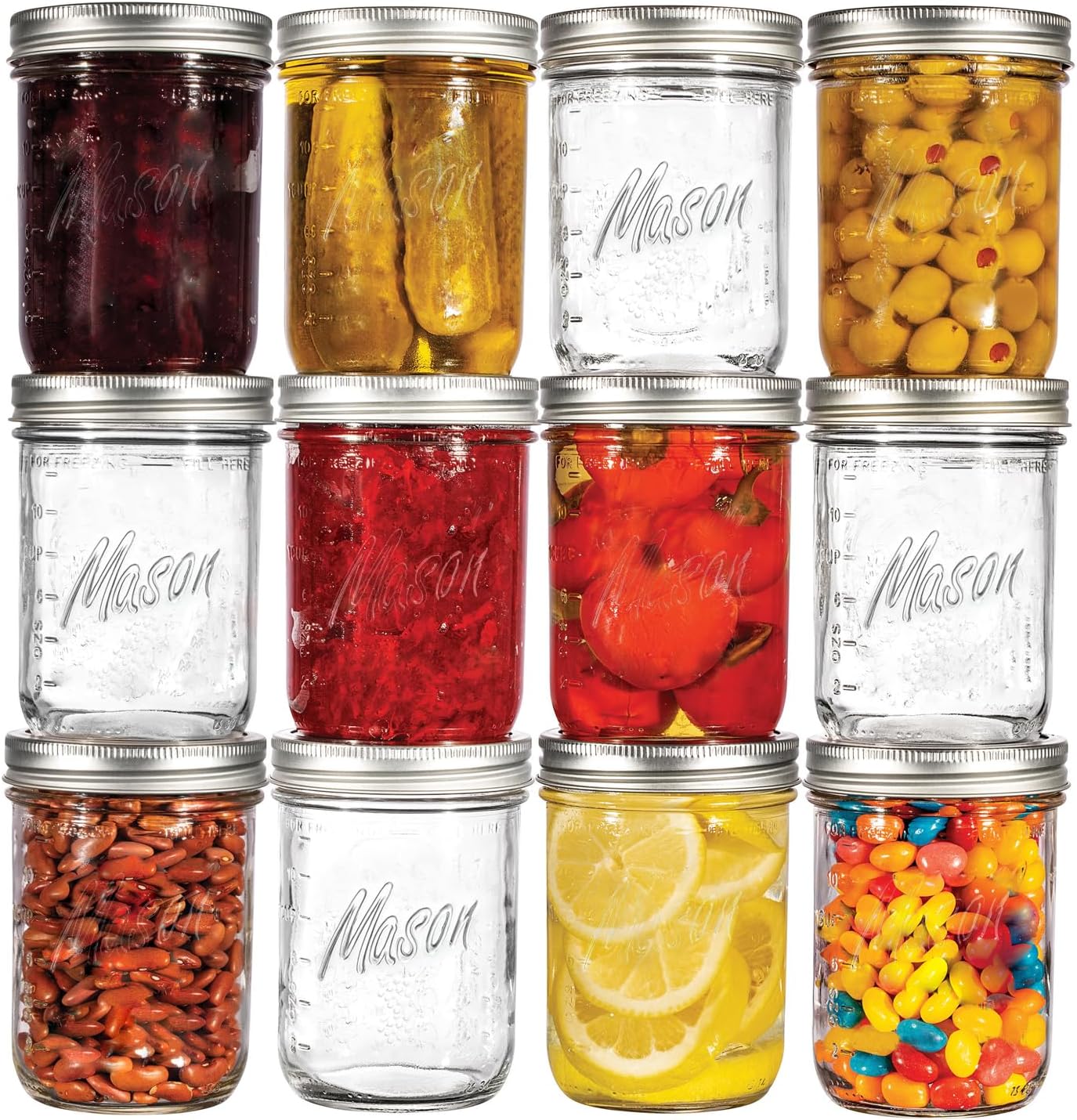 Amazon.com: Ball Freezer Jars 8 oz Half Pint 3pk : Home & Kitchen