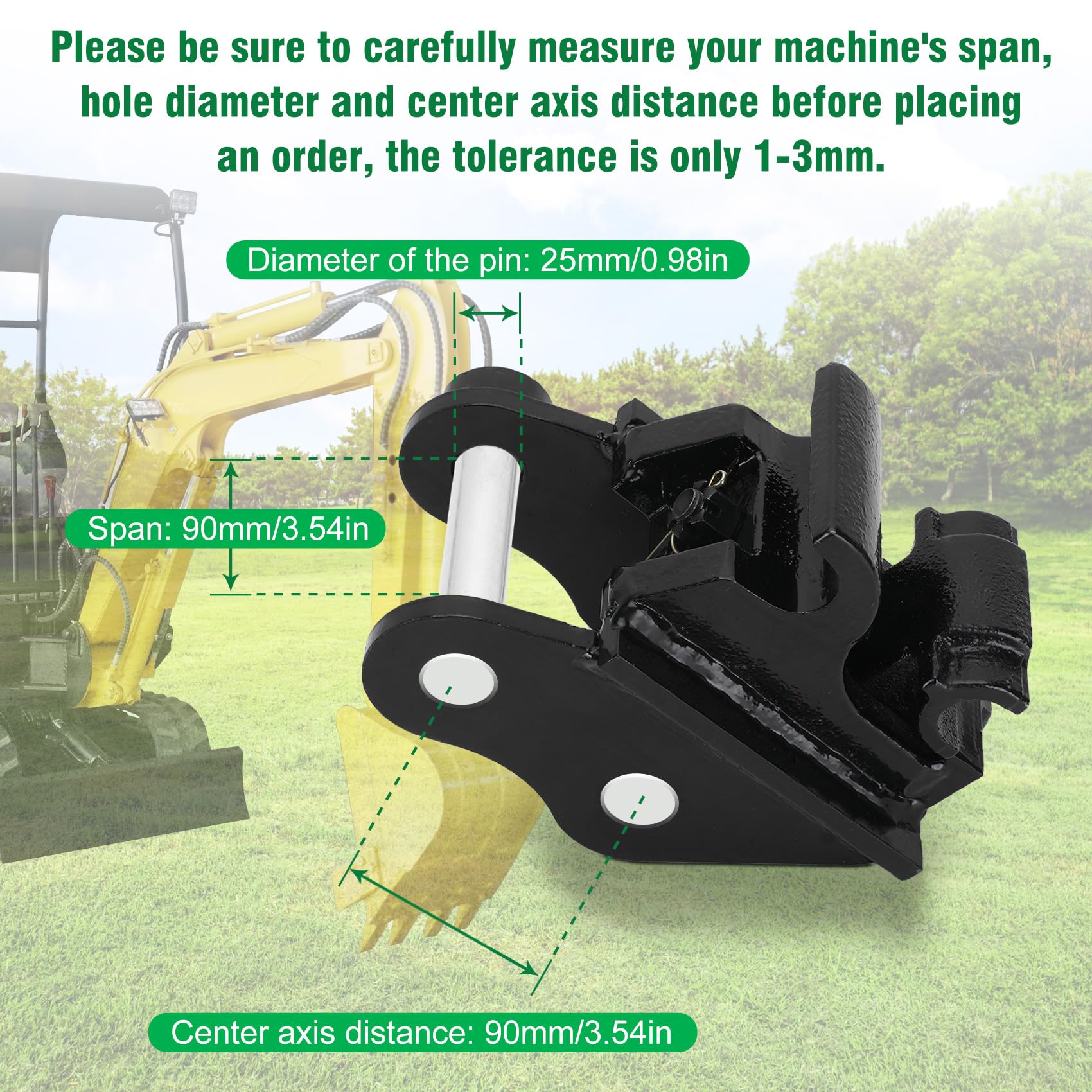 Snapklik.com : Mini Excavator Quick Coupler, Quick Change Hitch,Backhoe ...
