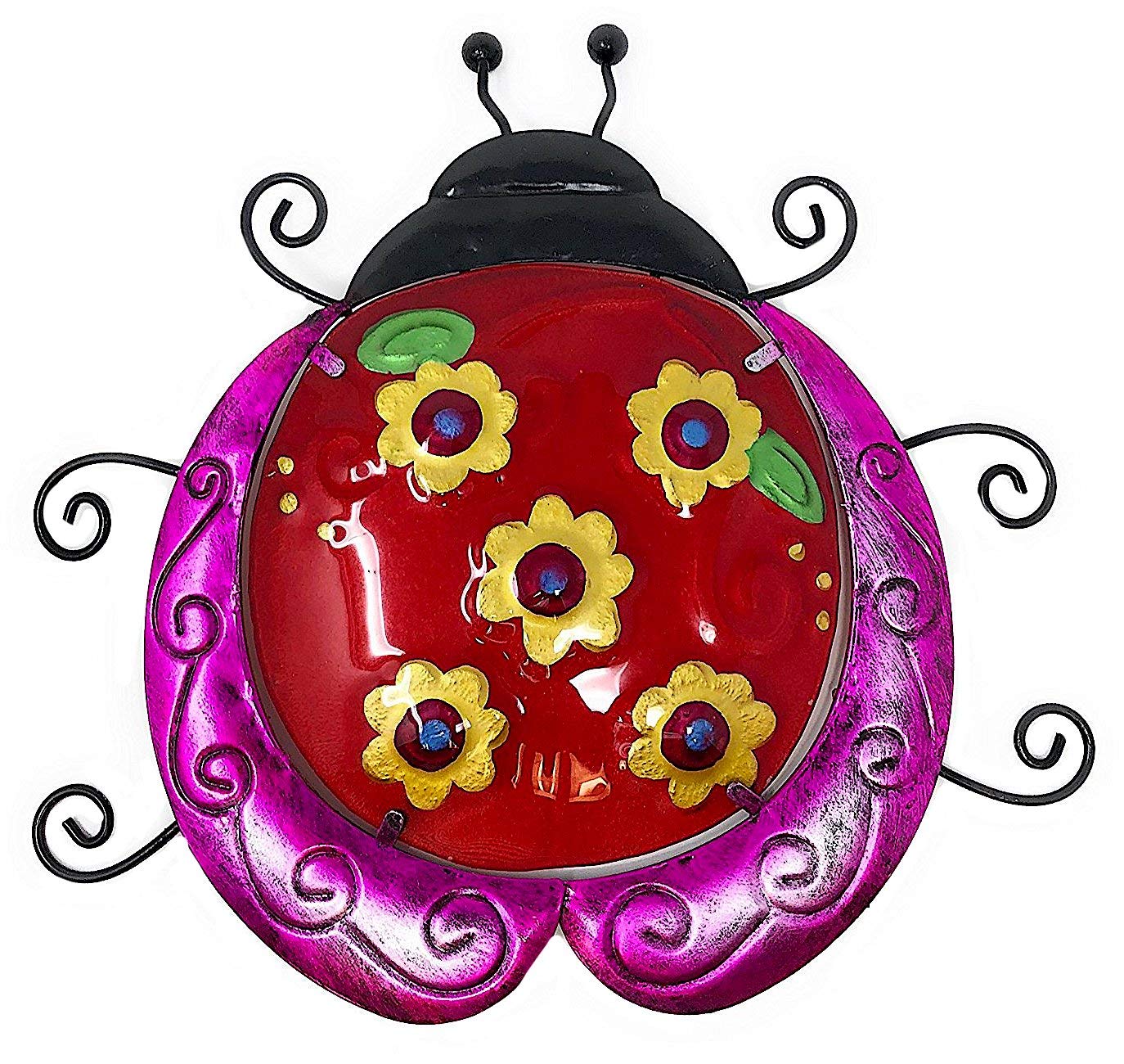 Snapklik.com : Metal Wall Art Decor Nature Inspired Flower Garden Bug ...