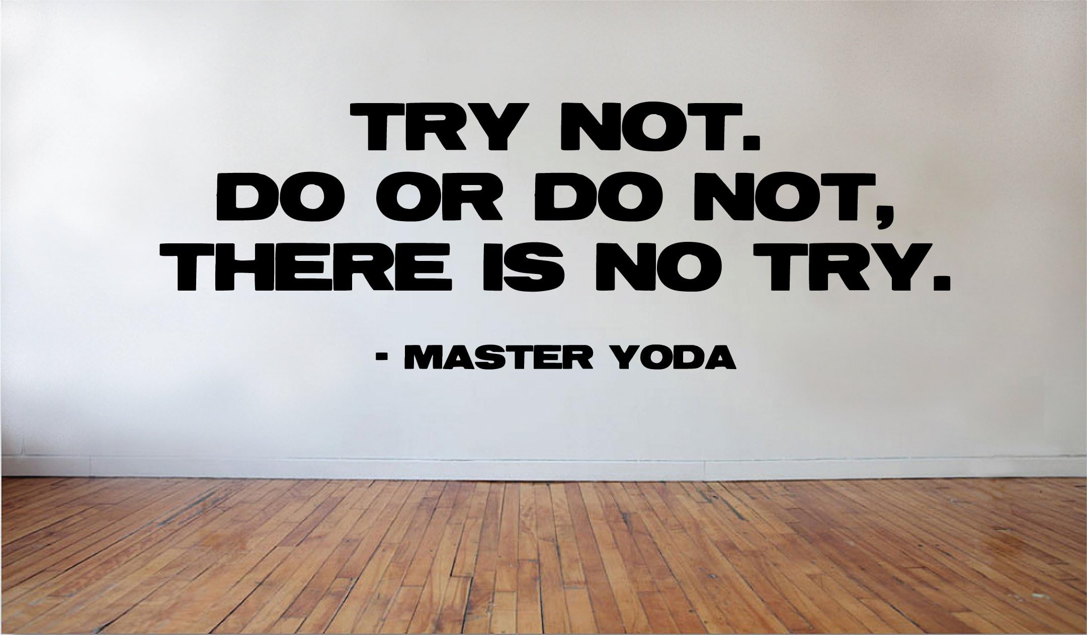 Amazon.com: Blinggo Try not Do or do not no Try Master Yoda Removable ...