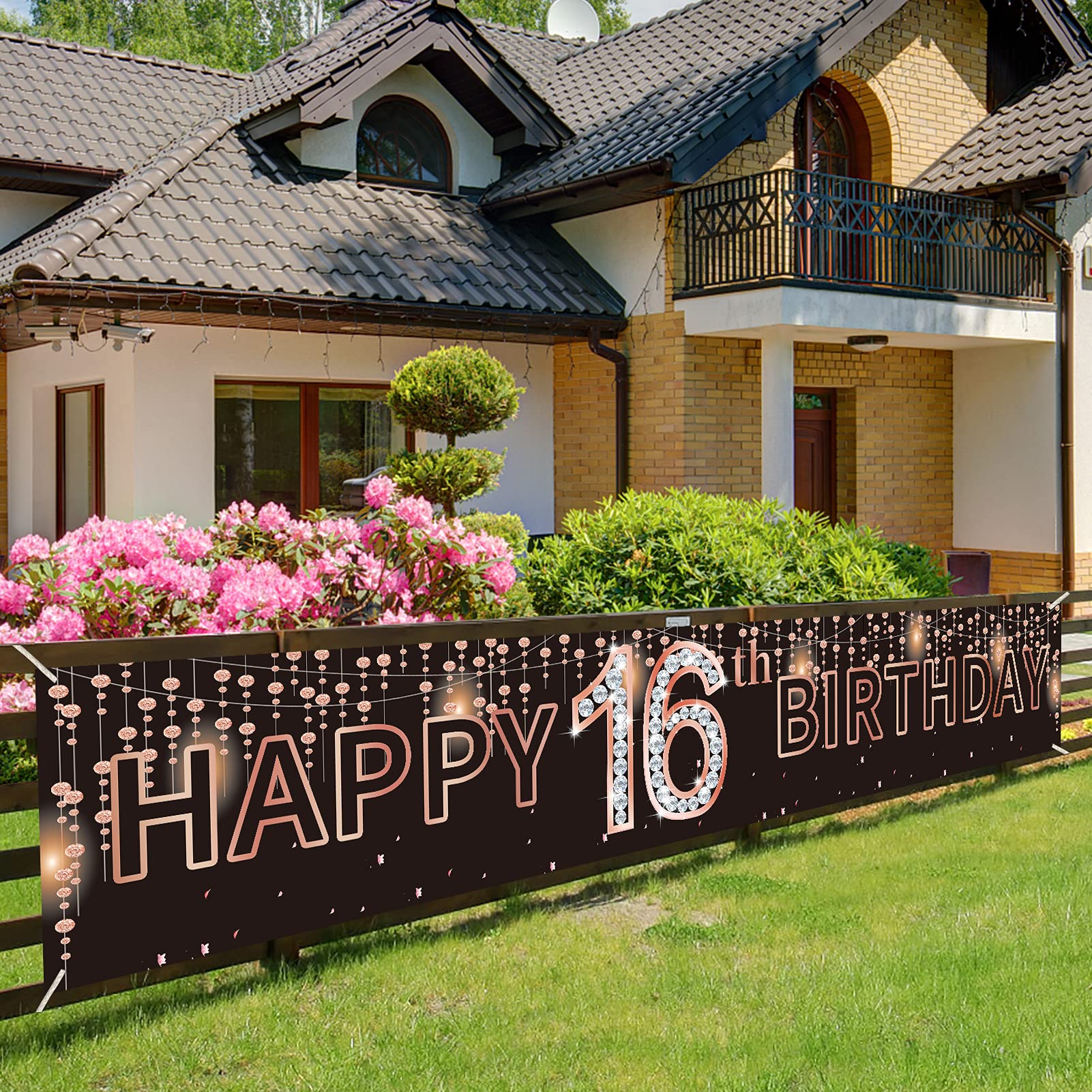 Buy Luxiocio Happy 16th Birthday Banner Decorations Supplies For Girl buy-luxiocio-happy-16th-birthday-banner-decorations-supplies-for-girl