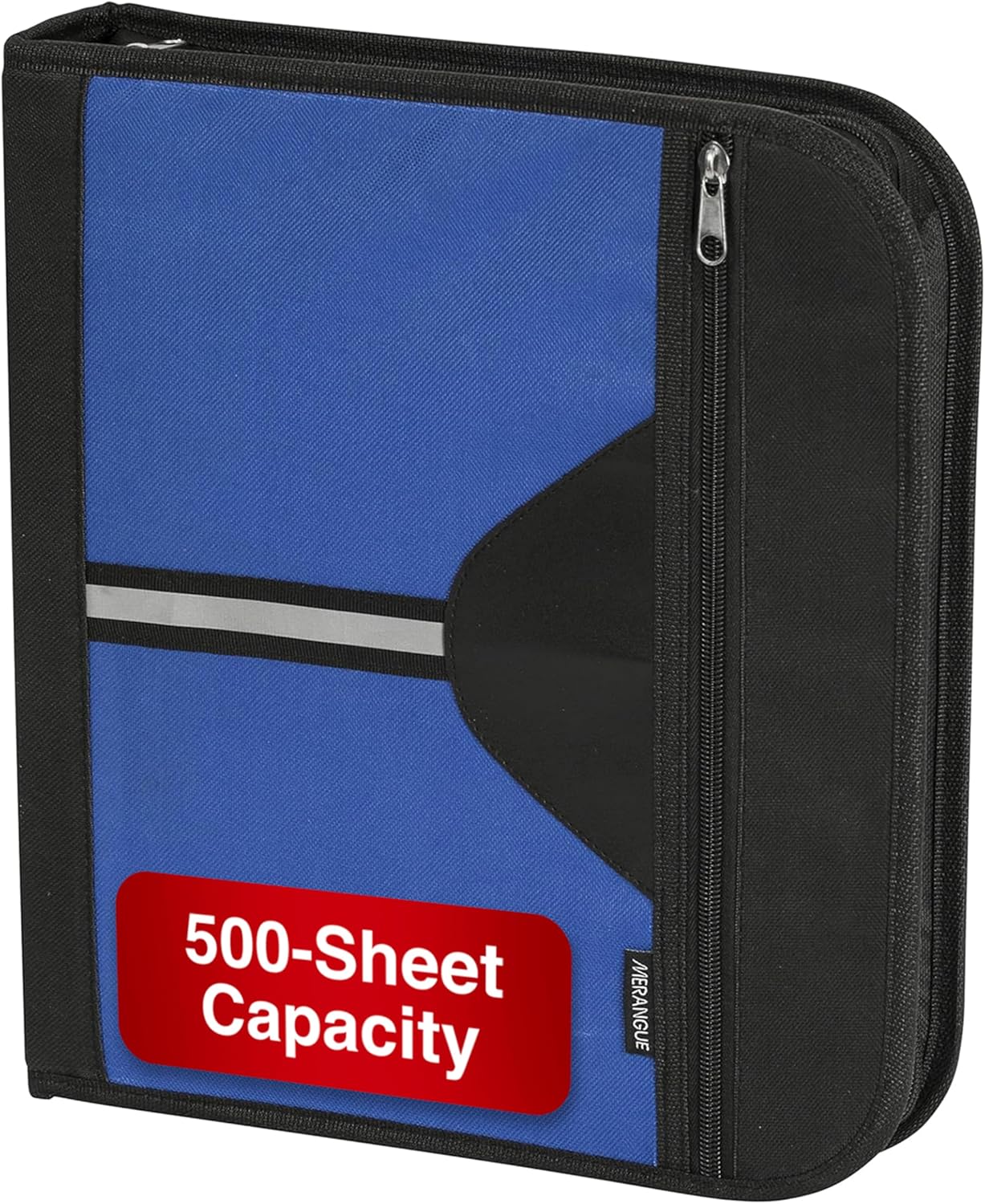 Merangue 1-½” O-Ring Zipper Binder, Polyester Binding Organizer ...