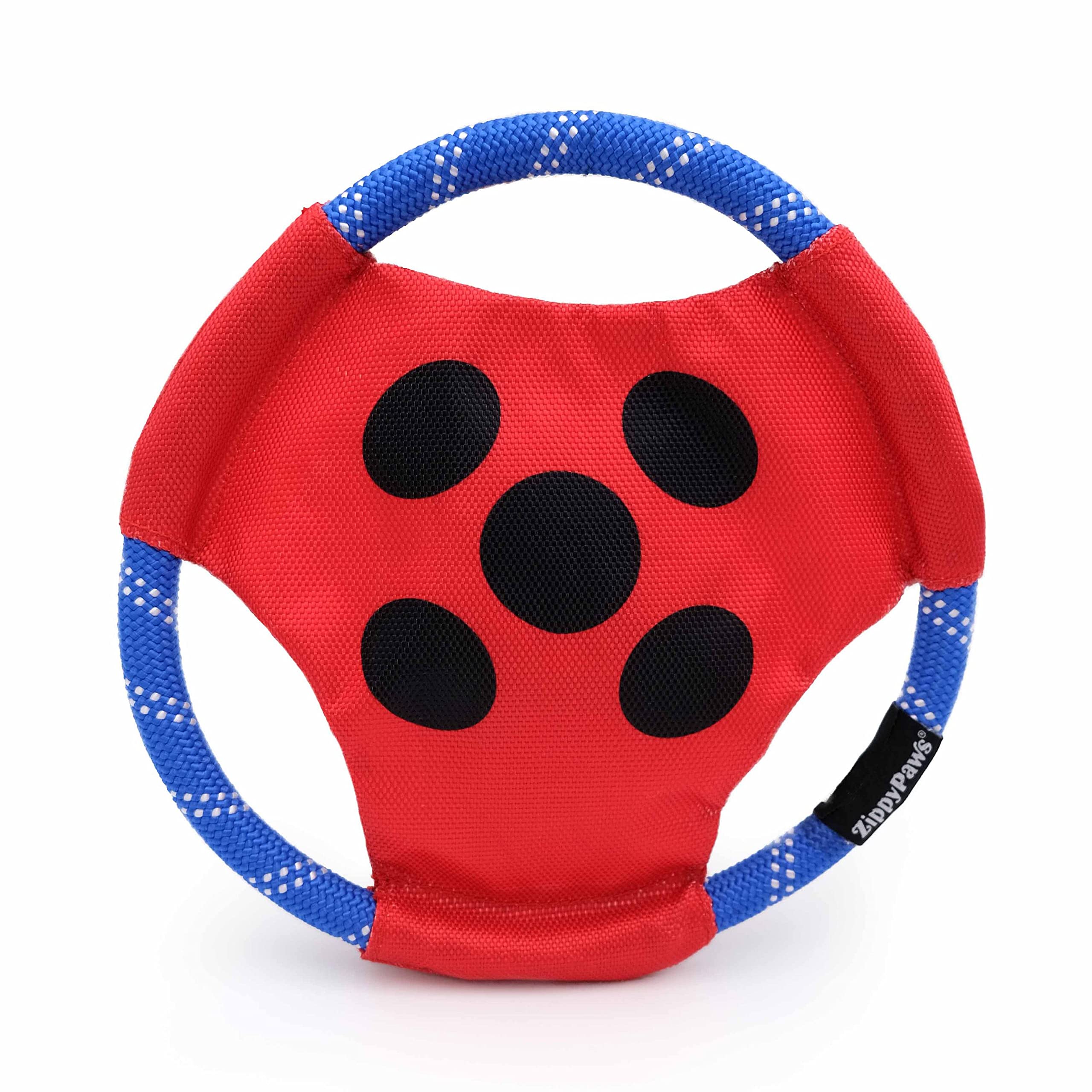 Pet Supplies : ZippyPaws Rope Gliderz Dog Toy, Soft Frisbee with ...
