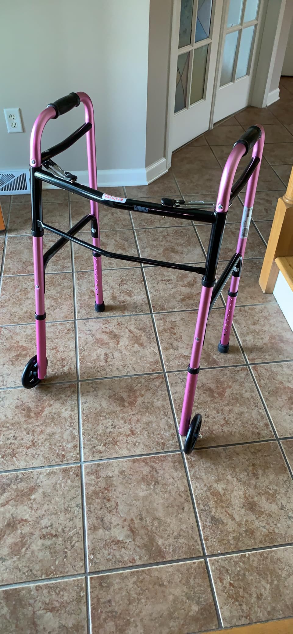 Amazon.com: Lumex ColorSelect Walker, Lightweight & Folding 2-Wheel ...