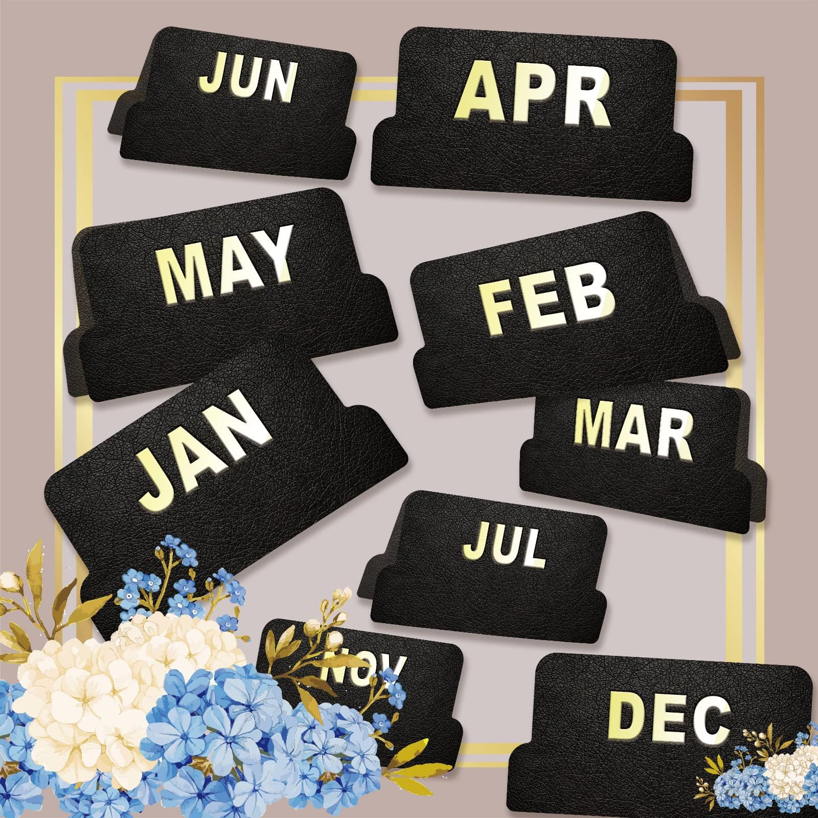 Amazon.com: 10 Sheets Adhesive Monthly Tabs & 120 Planner Stickers ...