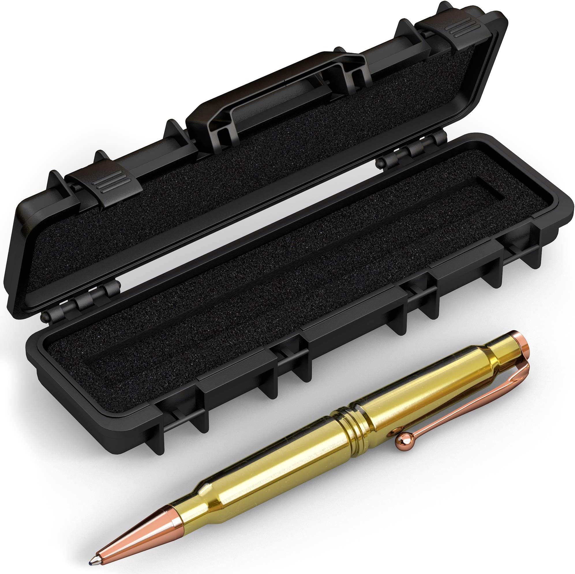 Amazon.com : U.S. Army Polished Brass Casing Refillable Twist Pen ...