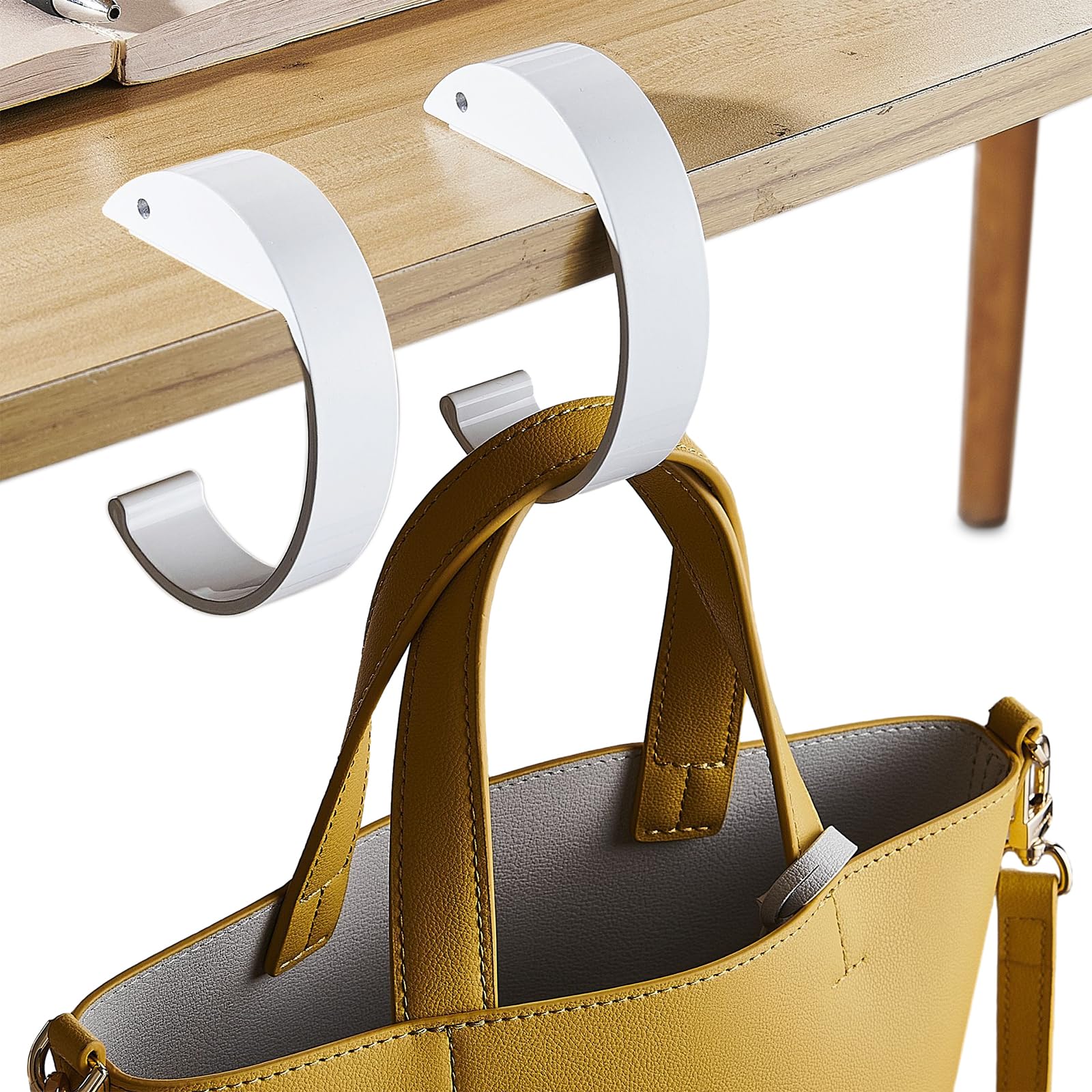 C-Style Purse Hook for Table – 2-Pack 2024 New Metal Bag Hanger ...