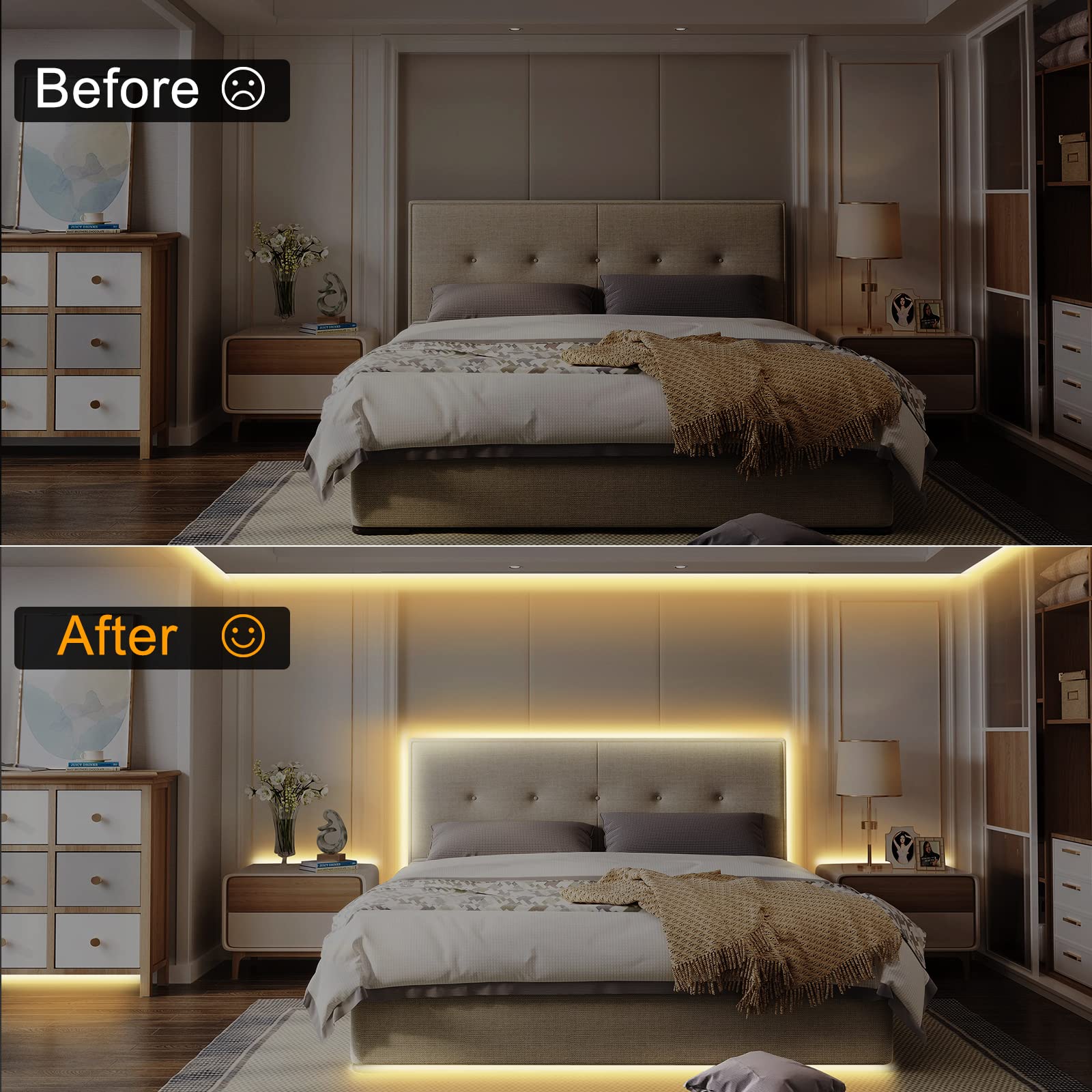 Snapklik.com : Tatazone 16.4ft Tunable White Smart COB Led Strip Light ...