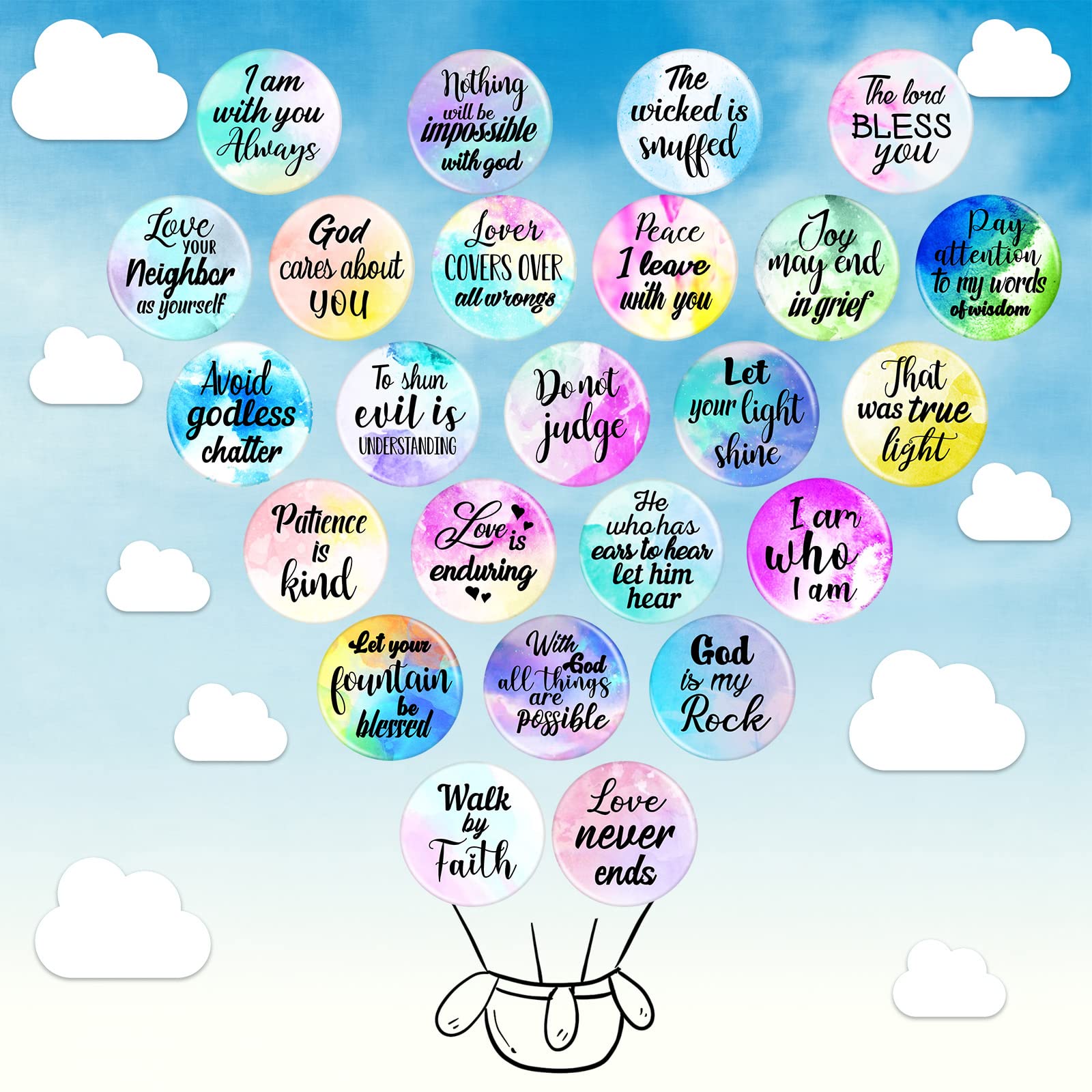 Snapklik.com : TOODOO 24 Pieces Inspirational Magnets Refrigerator ...