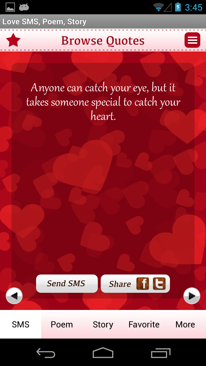 Love SMS, Poem, Story - App on Amazon Appstore