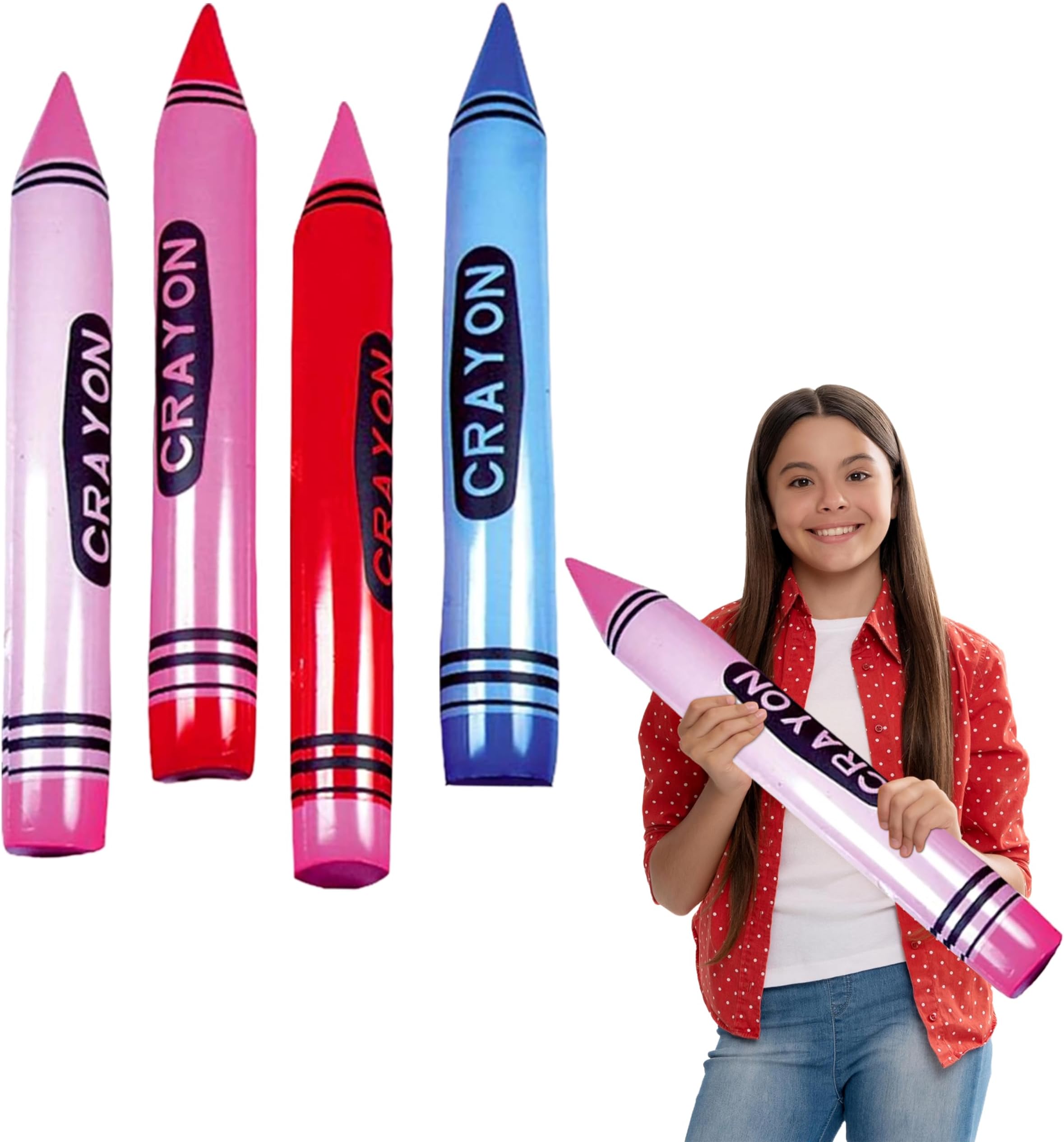 Amazon.com: Forest & Twelfth Extra Large Inflatable Crayons Pack of 4 ...