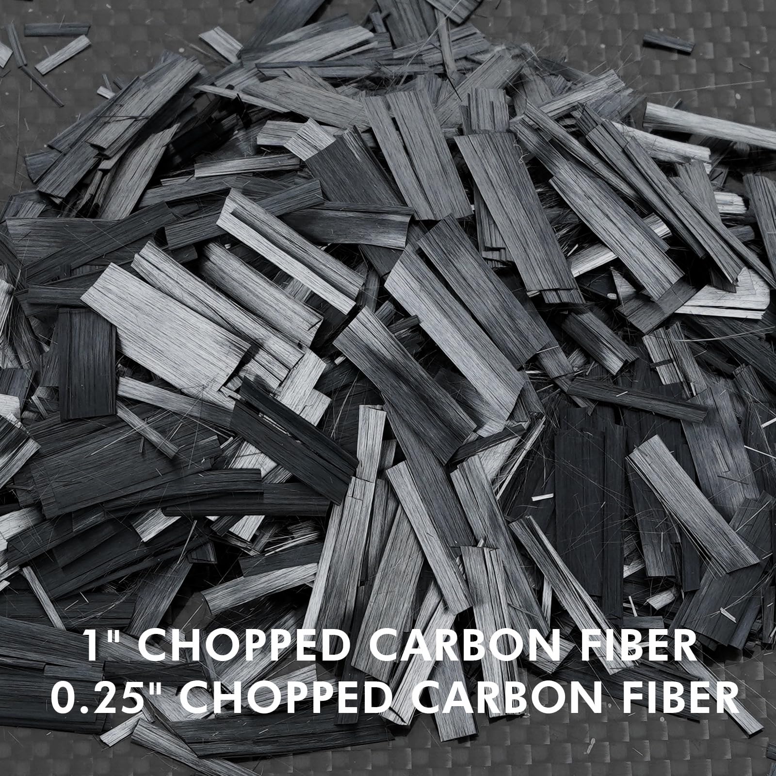 Snapklik.com : 1" Chopped Carbon Fiber - 1.1lb Forged Carbon Fiber ...