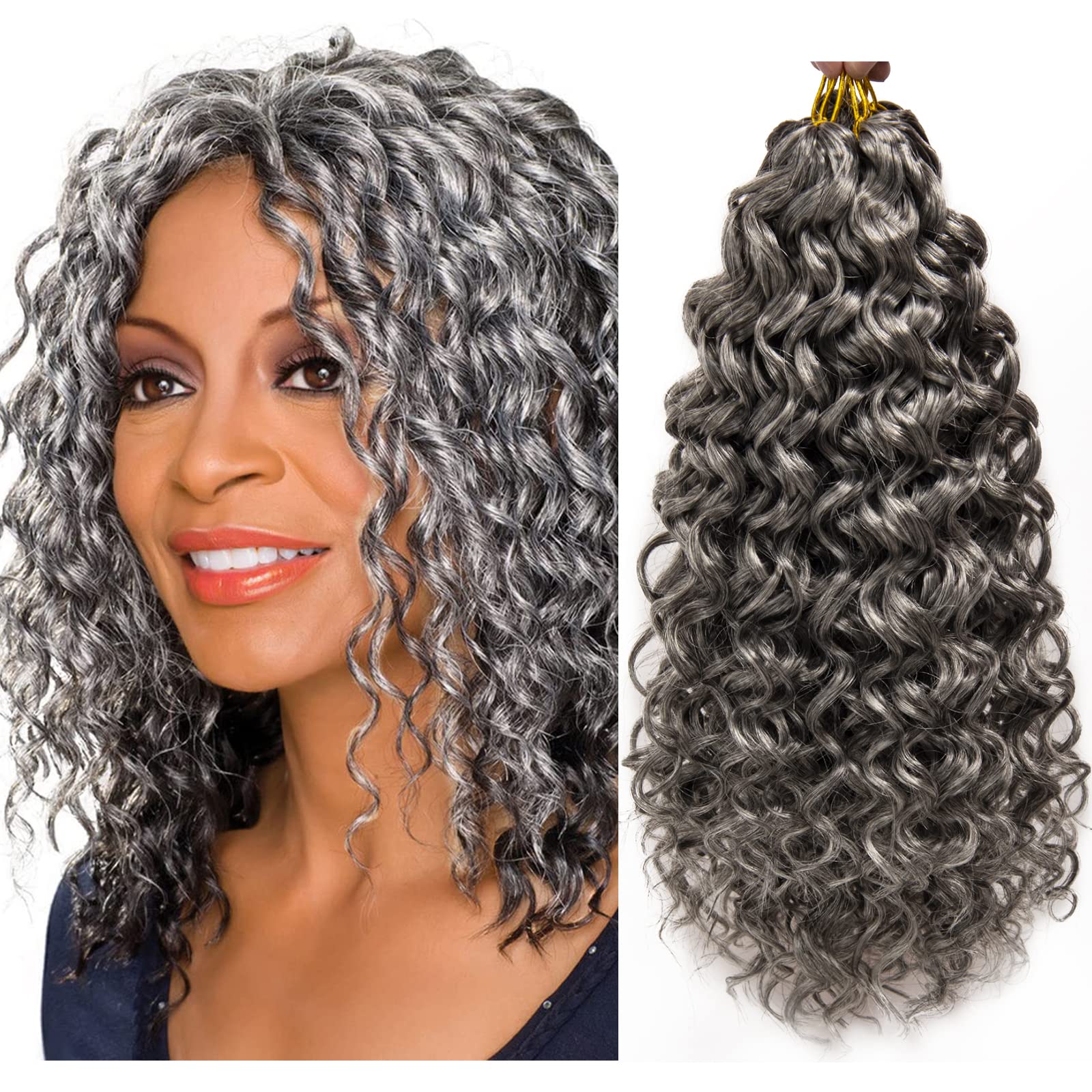 Amazon.com : GoGo Curl Crochet Hair Water Wave Curly Crochet hair for ...