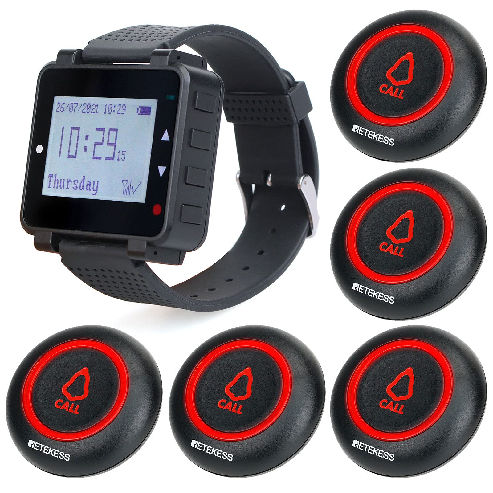 Retekesst128 Td019 Waiter Calling System Wireless Restaurant Table Call ...