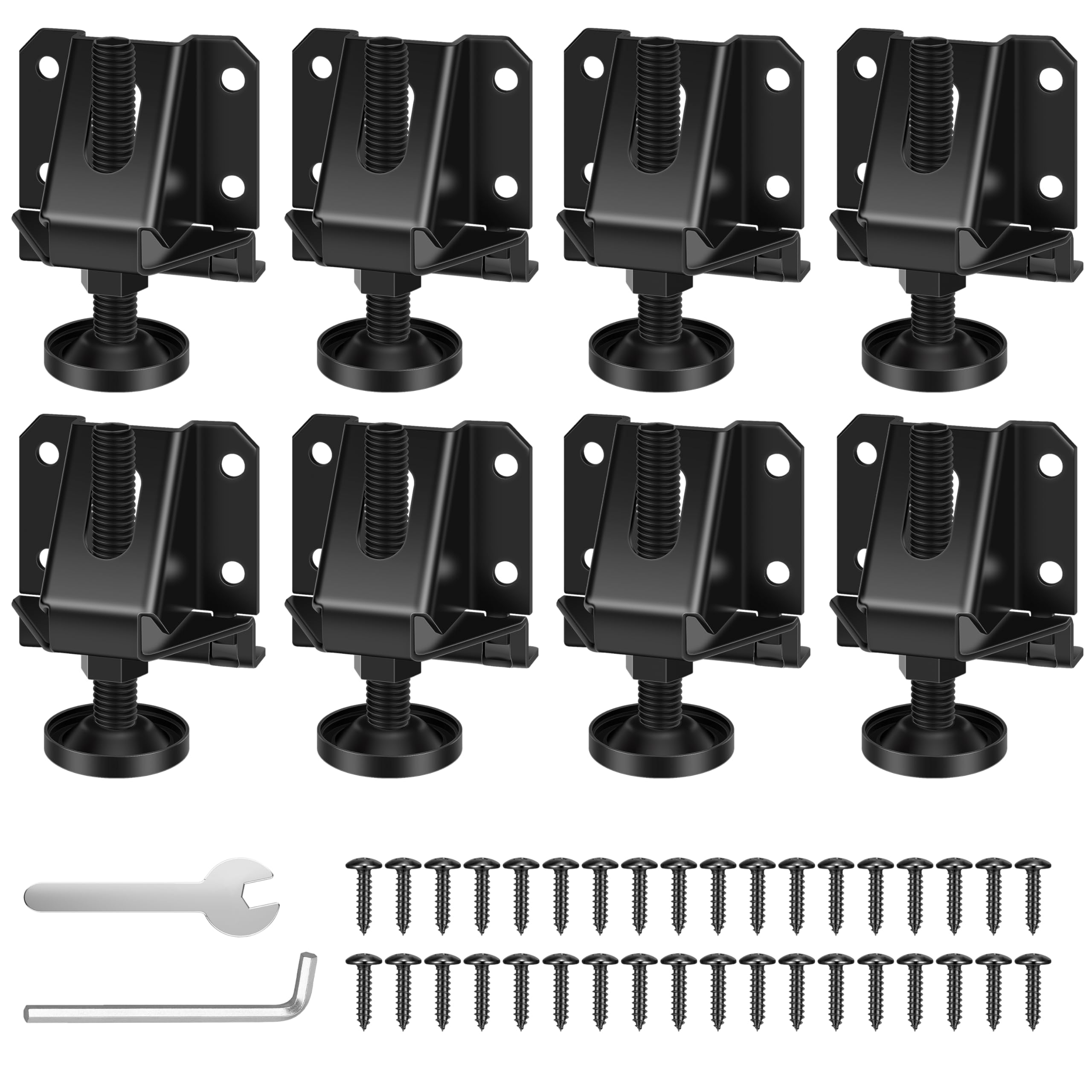 Snapklik.com : 8 Pack Folding Shelf Brackets, Heavy Duty Lock Extension ...