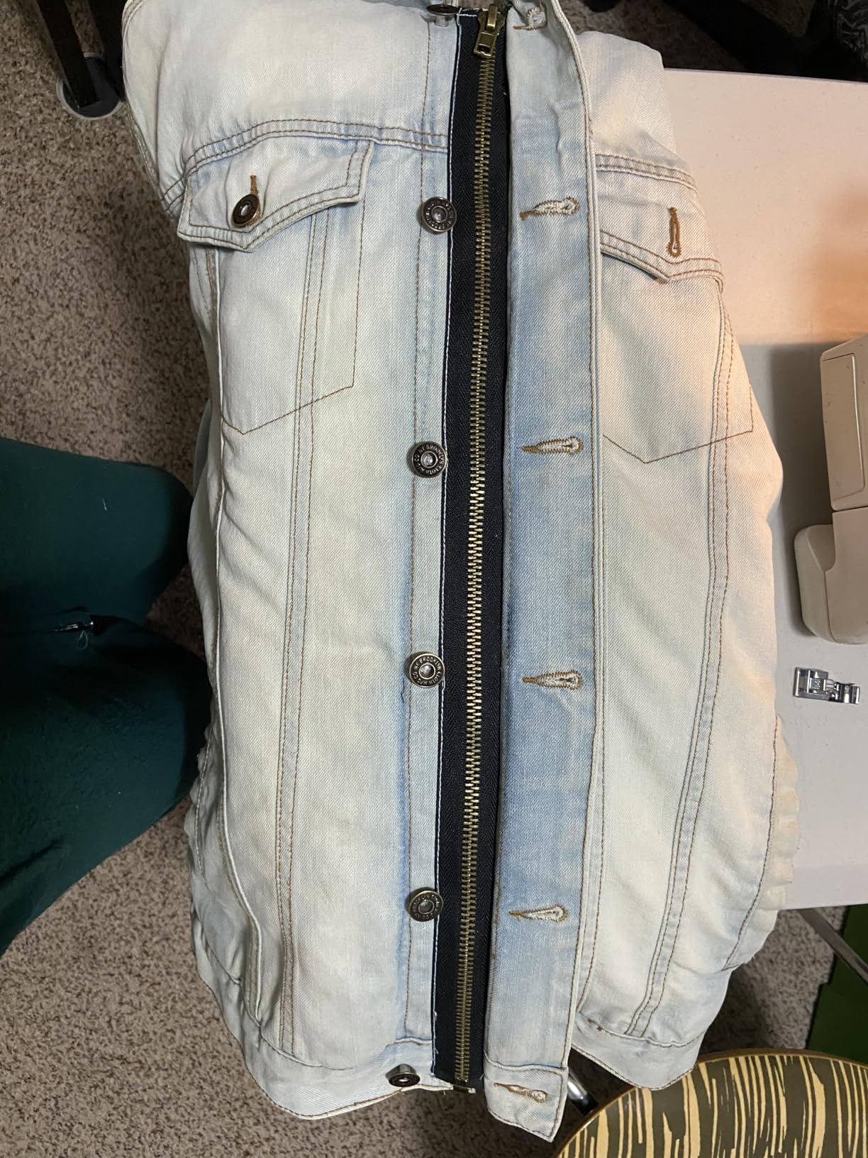 Amazon.com: YaHoGa #8 18 Inch Antique Brass Separating Jacket Zipper Y-Teeth Metal Zipper Heavy ...