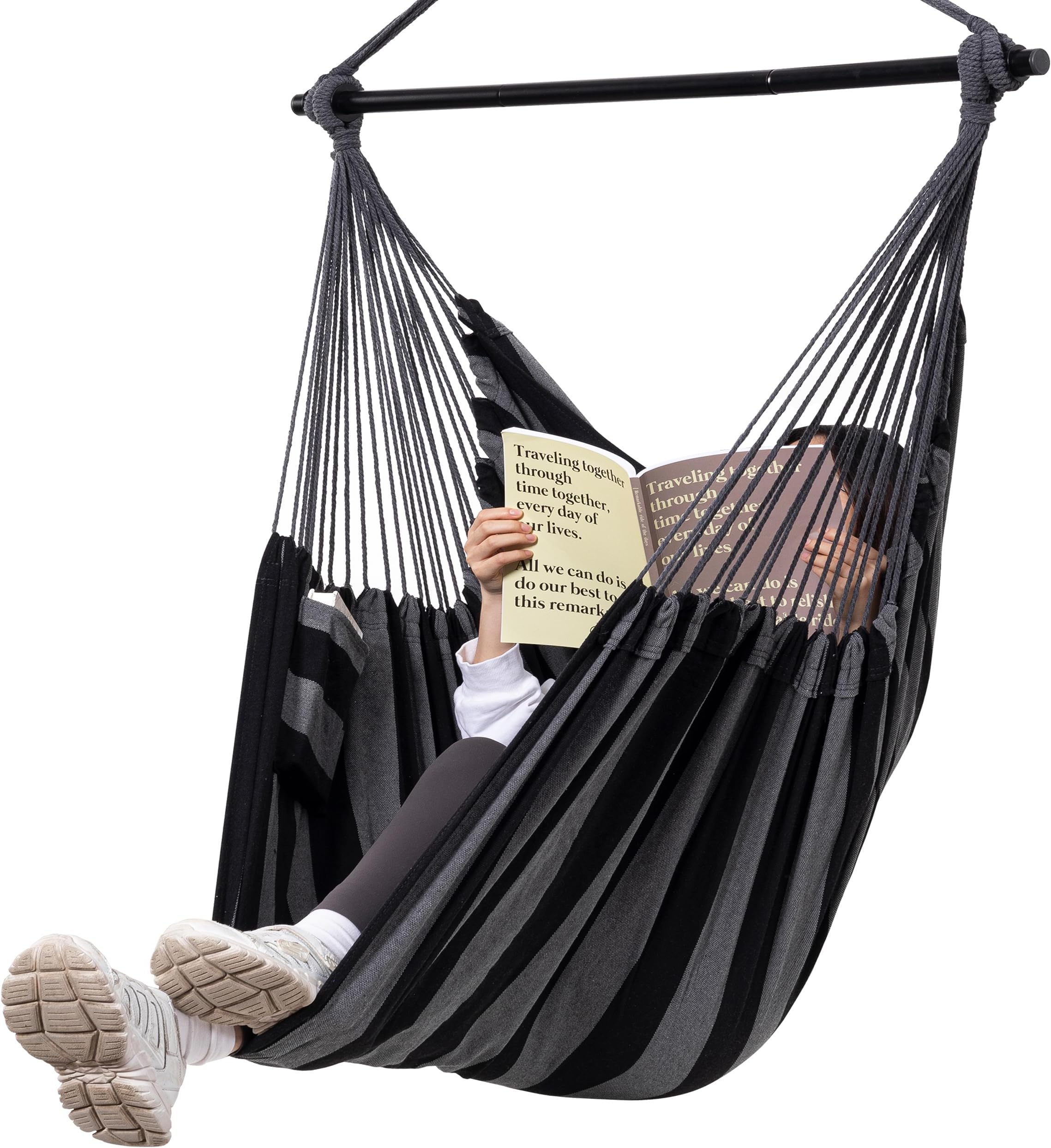 Amazon.com : Unique U-Shaped Hammock Chair with Stand,Sturdy & Rust ...