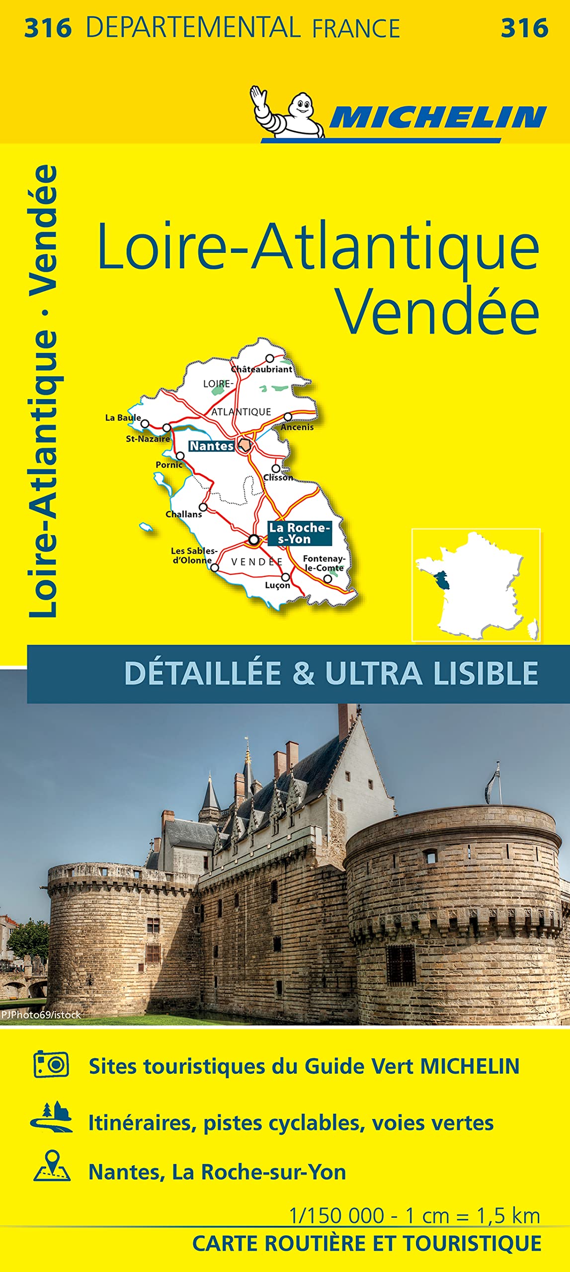 Loire-Atlantique Vendee - Michelin Local Map 316: Map: Amazon.co.uk ...