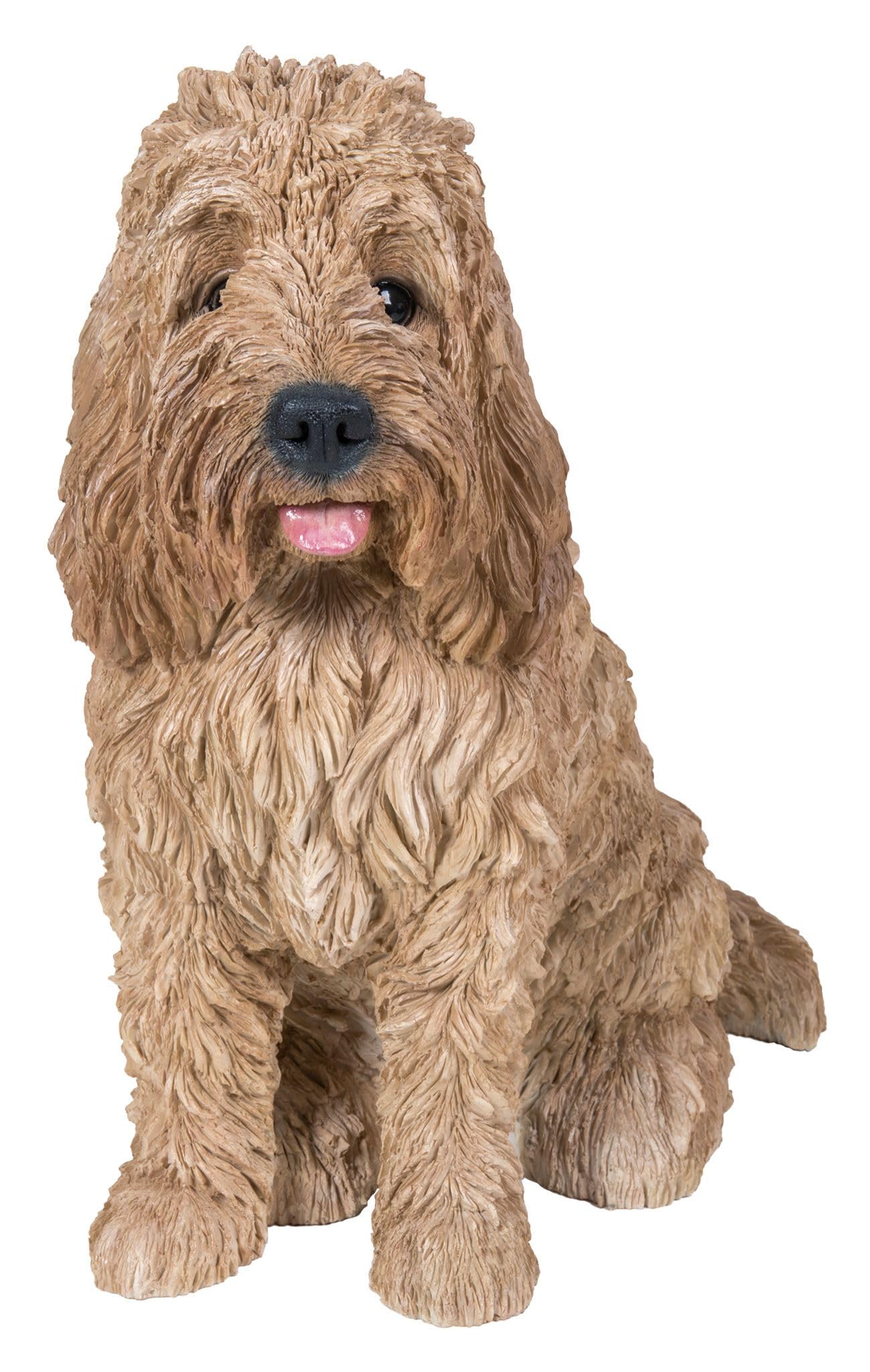 Vivid Arts - Real Life Sitting Golden Cockapoo Home or Garden ...