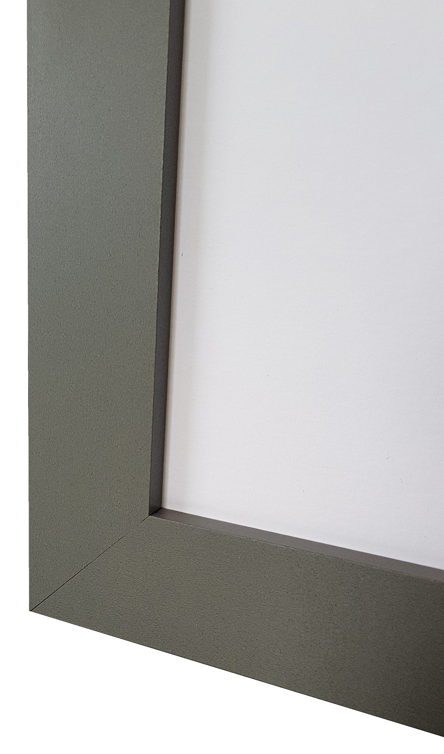 Metro Dark Grey Photo Picture Poster Frame with White Mount A3 Image ...