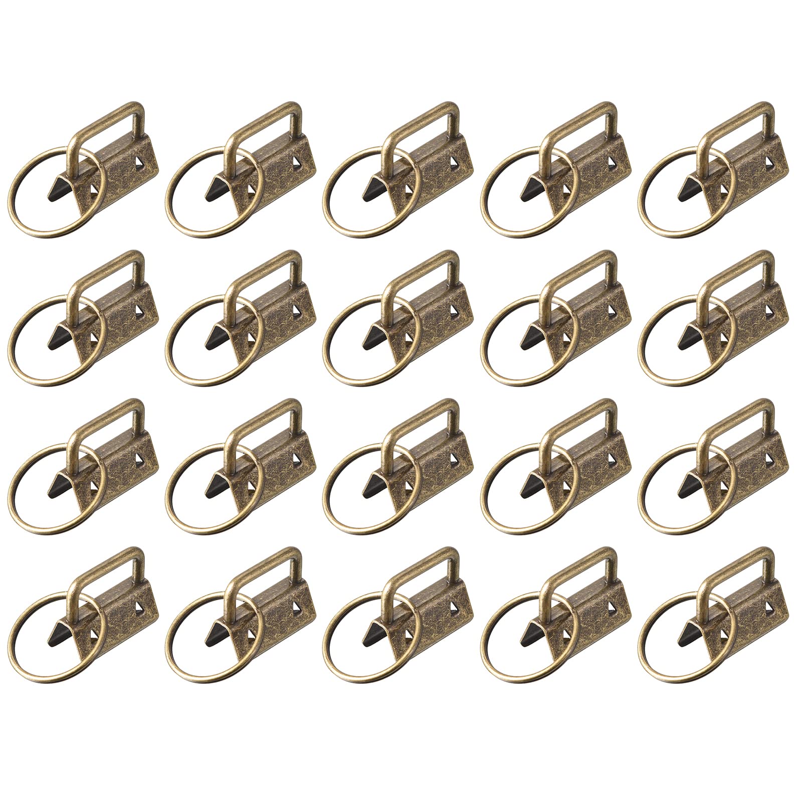 Amazon.com: uxcell 60Pcs 26mm/ 1-inch Key Fob Hardware with Keychain ...