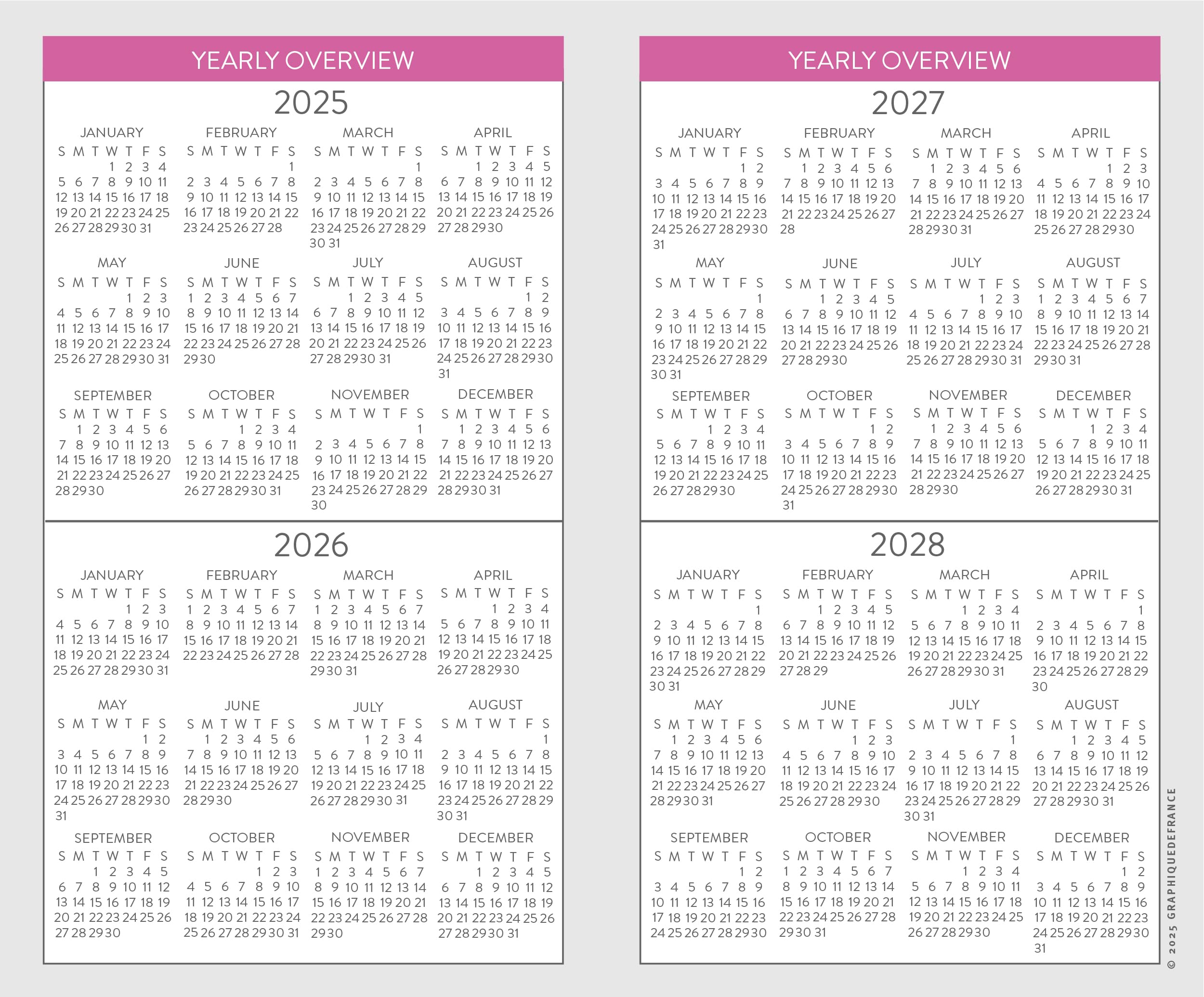 Snapklik.com : Graphique 2 Year Pocket Planner 29 Month Organizer