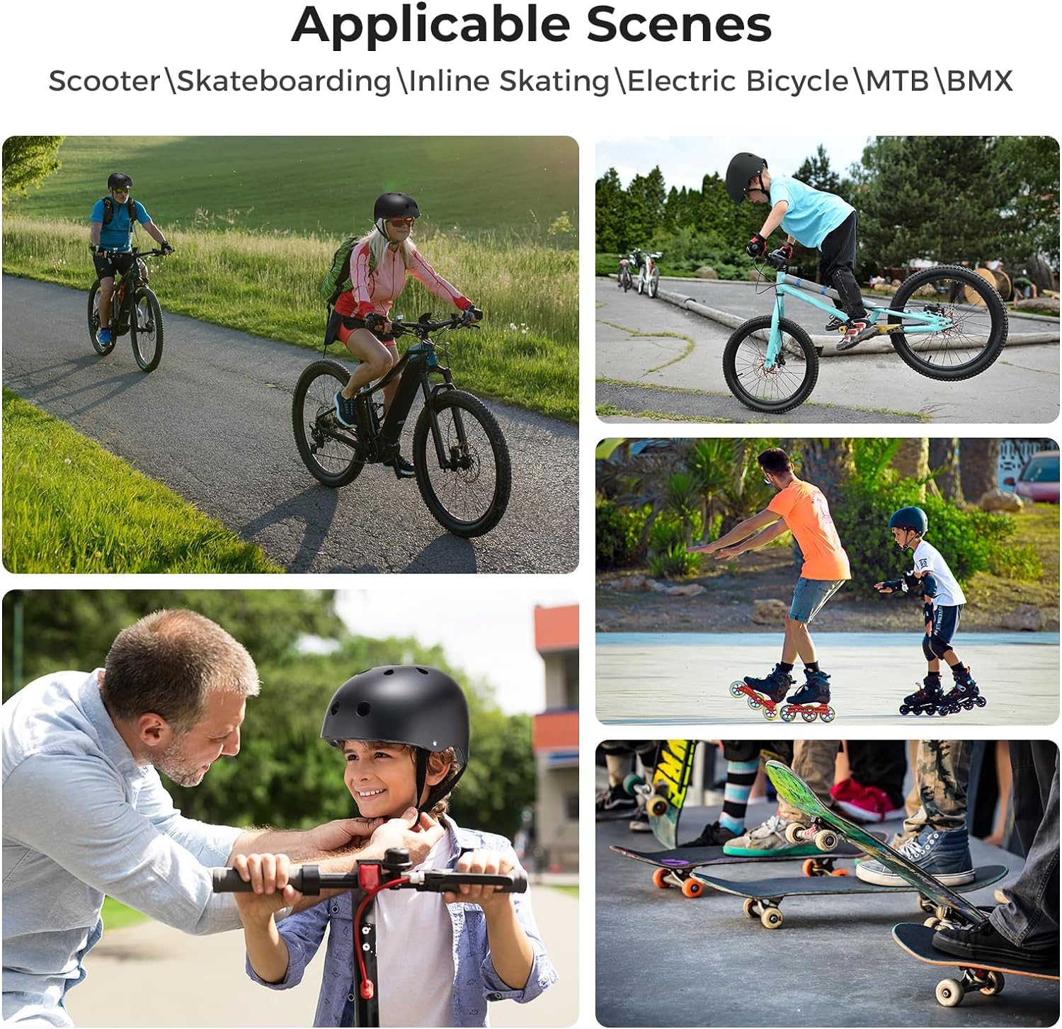 Snapklik.com : Electric Bike/Skateboard Helmet For Adults - Commuter ...